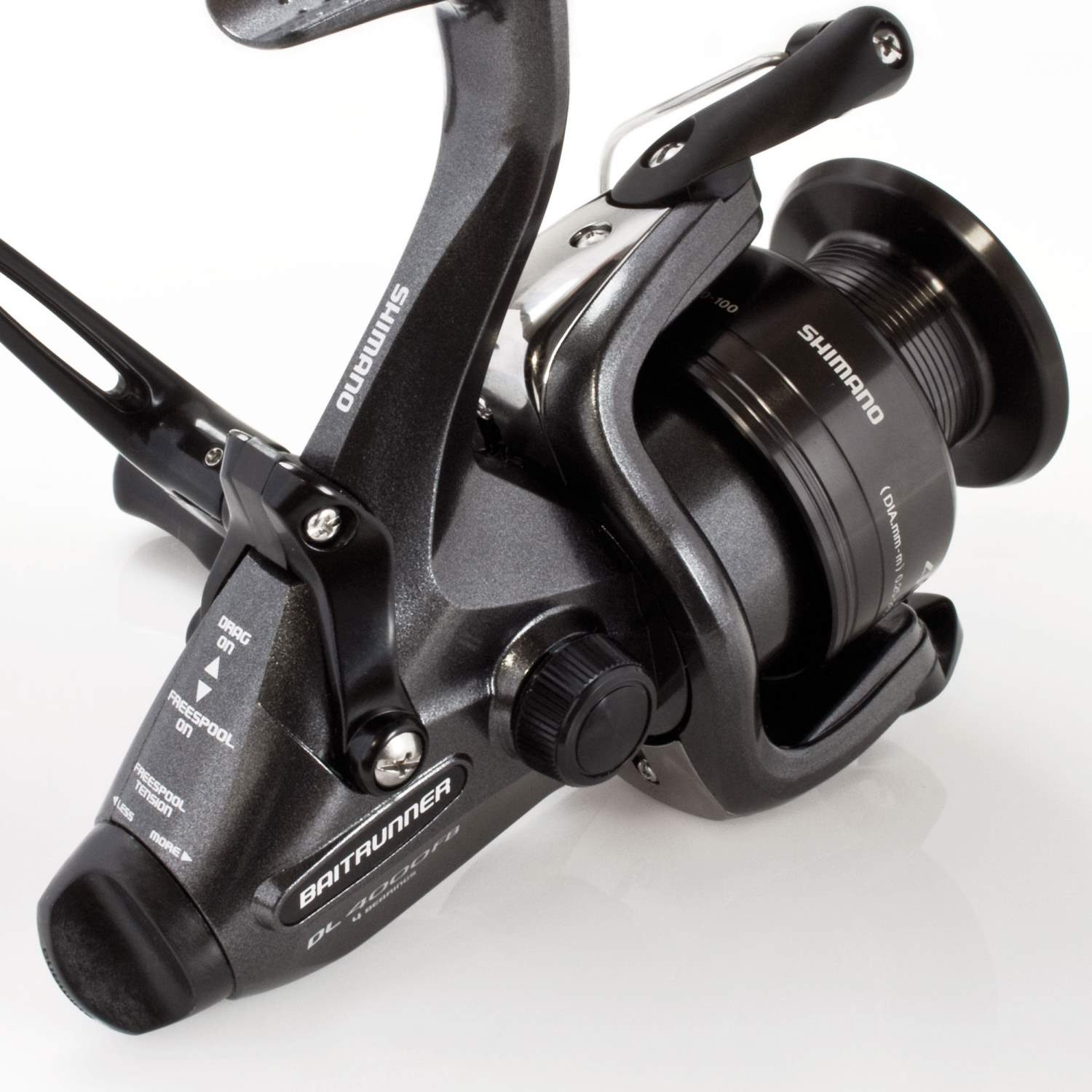 Shimano Baitrunner DL 4000 FB Freilaufrolle 160m/ 0,25mm - 4,80:1 - 415g
