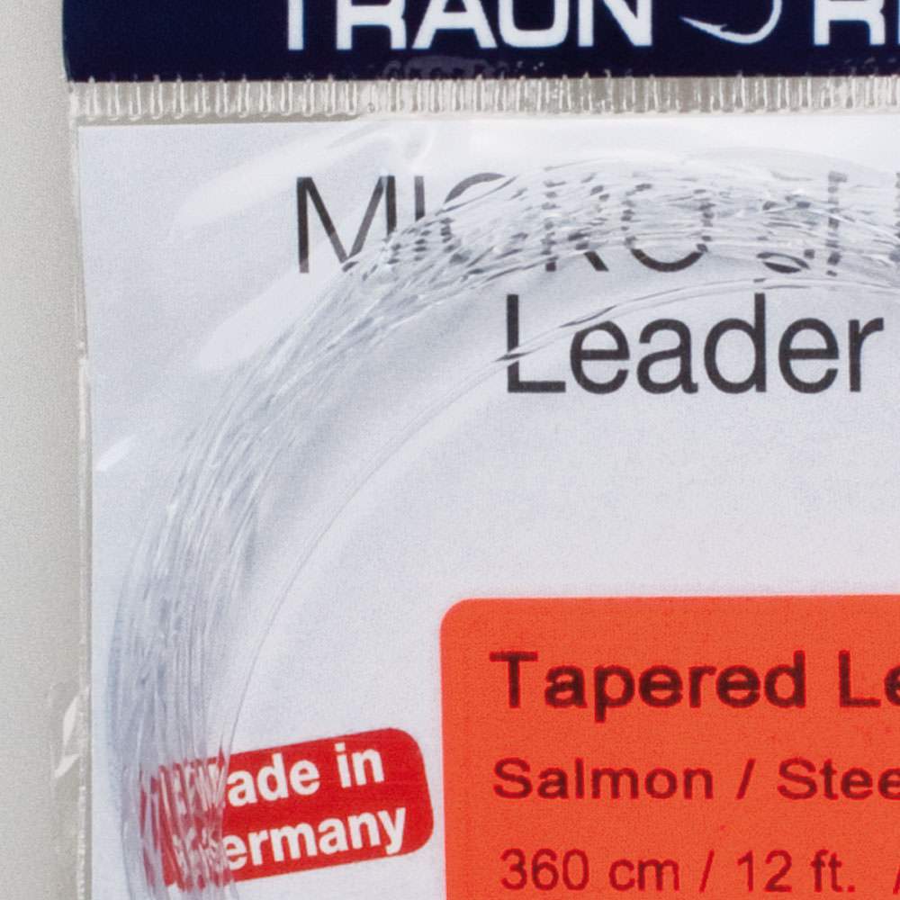 Traun River Products Tapered Micro Snap Salmon/Steelhead Leader 12ft ...