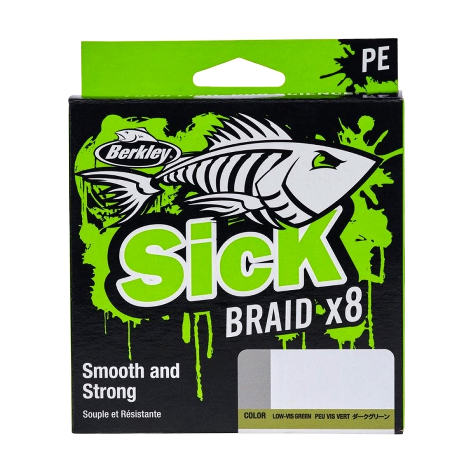 Berkley Sick Braid - Geflochtene Schnur 0,08mm - Moss Green - 150m