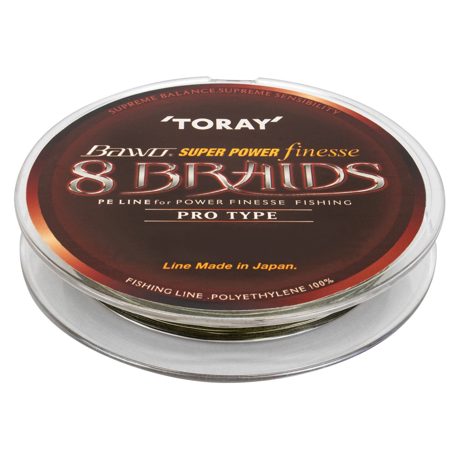 Toray Bawo Super Power finesse 8-Braid - Geflochtene Schnur 0,210mm - green