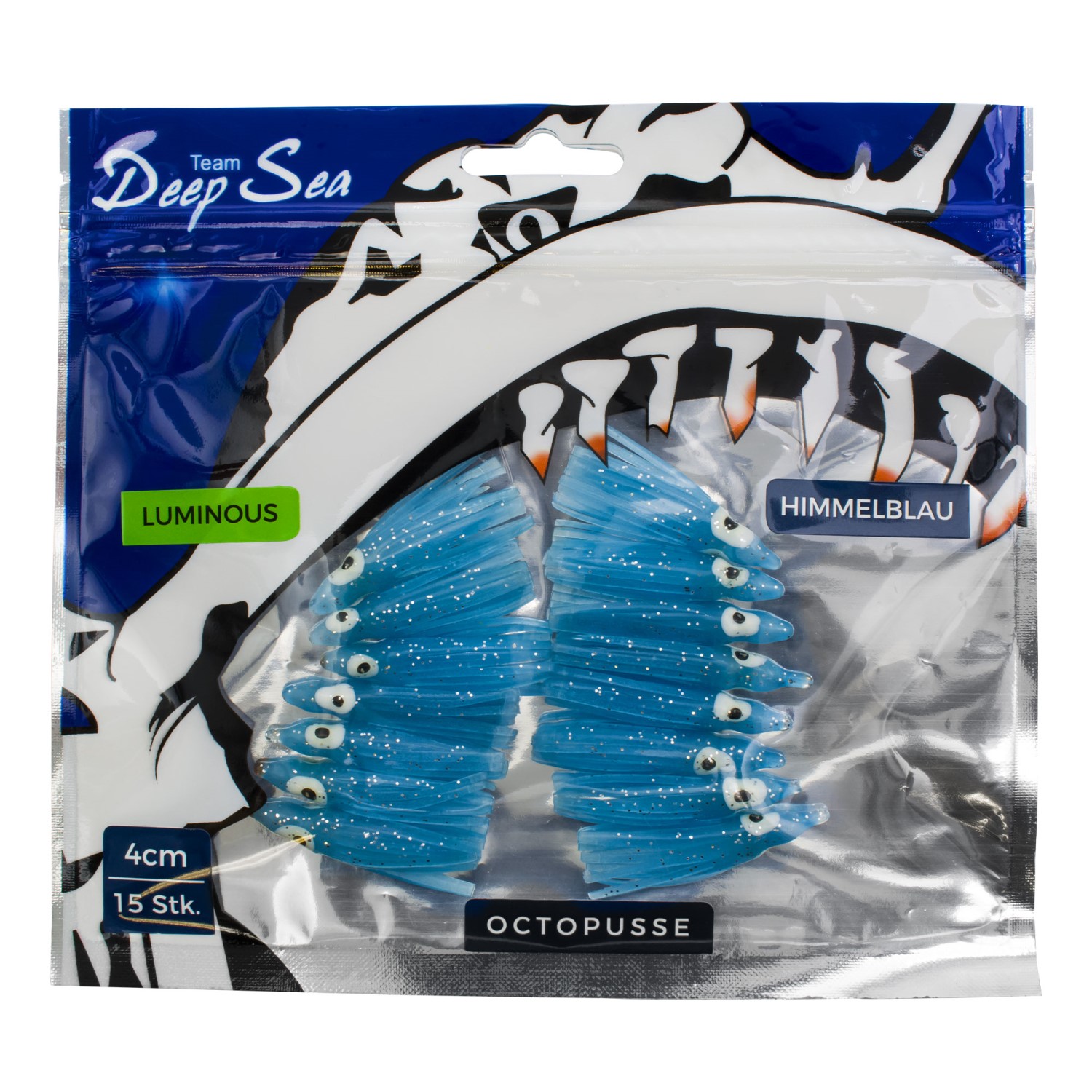 Team Deep Sea Oktopusse - Beifänger 15Stück - himmelblau