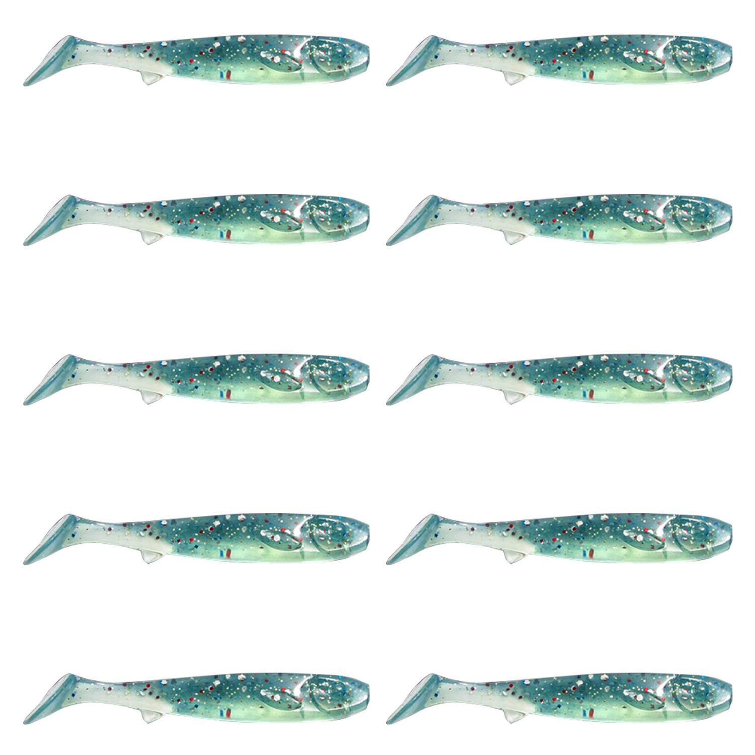 Kanalgratis Flatnose Mini - Gummifische 9cm - Bling Bling Baitfish - 7g ...