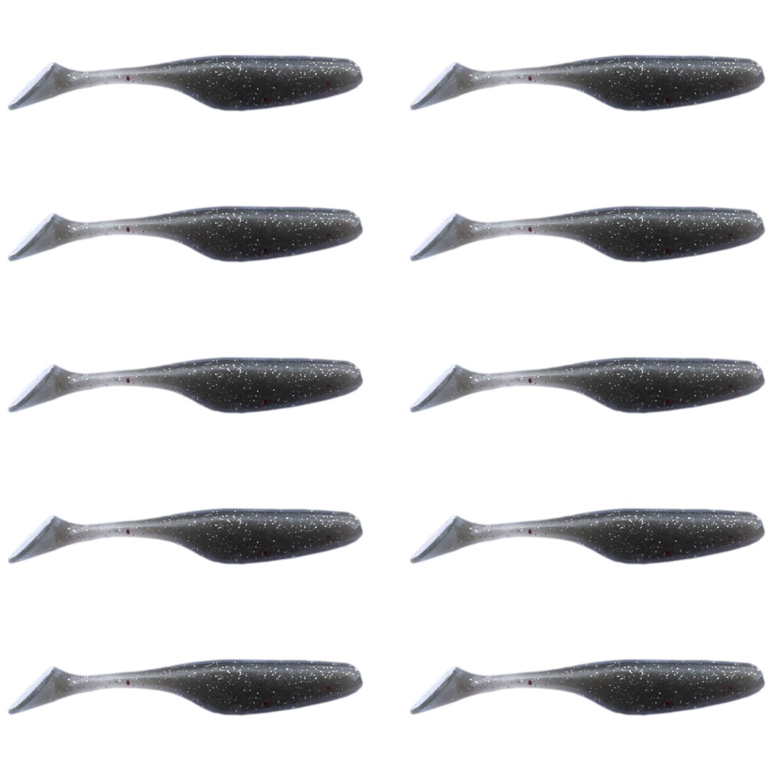 Kanalgratis Monkey Shad - Gummifische 9cm - Ash - 6g - 12 Stück