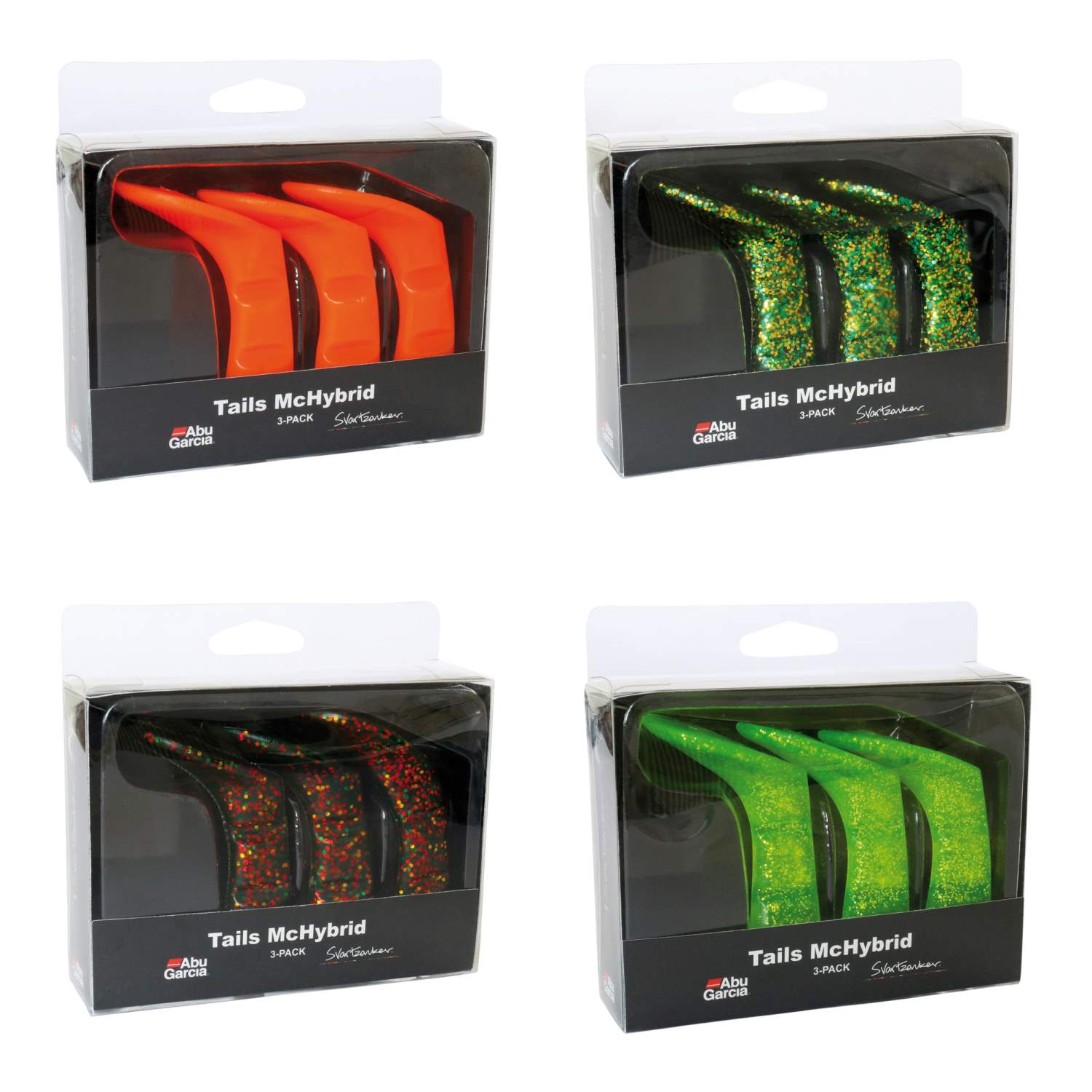ABU Garcia Svartzonker McHybrid Spare Tails 3er-Pack Fl.OR Fl.OR - 3Stück
