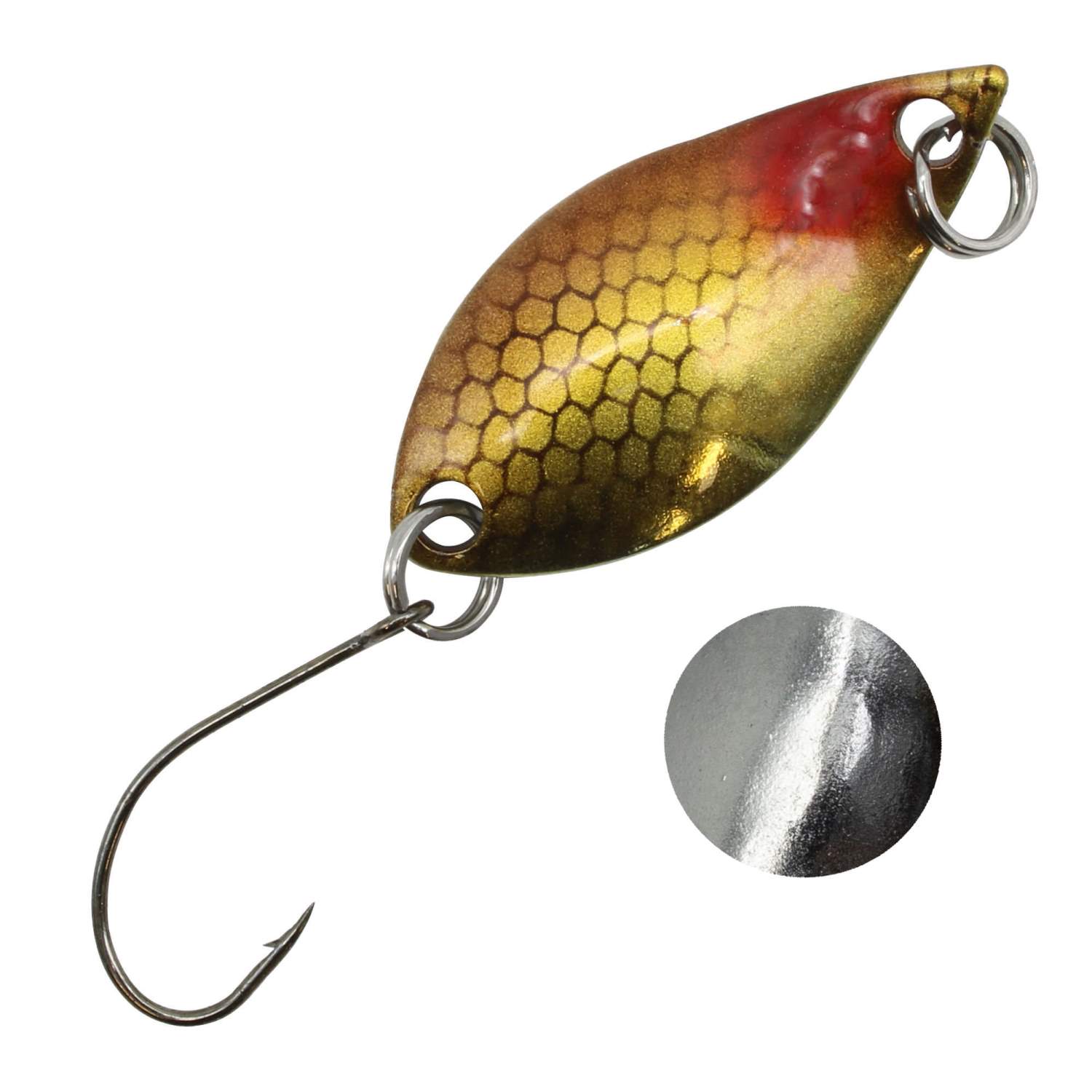 Troutlook Forellen Spoon Leaf 2,5g - 30x14mm - 4# brown copper