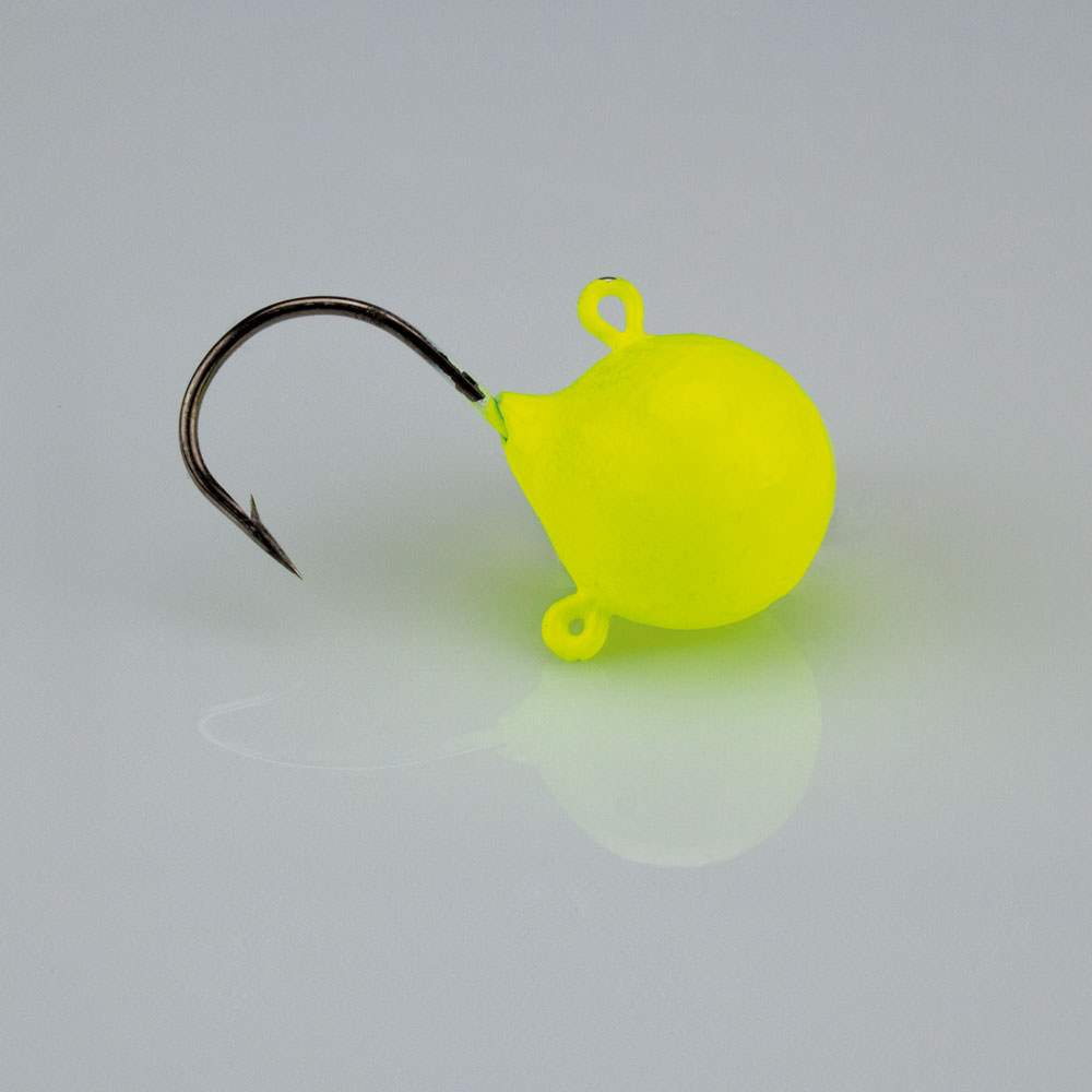 Roy Fishers Fireball Jighead neongelb 5 Stück Jigköpfe 18g