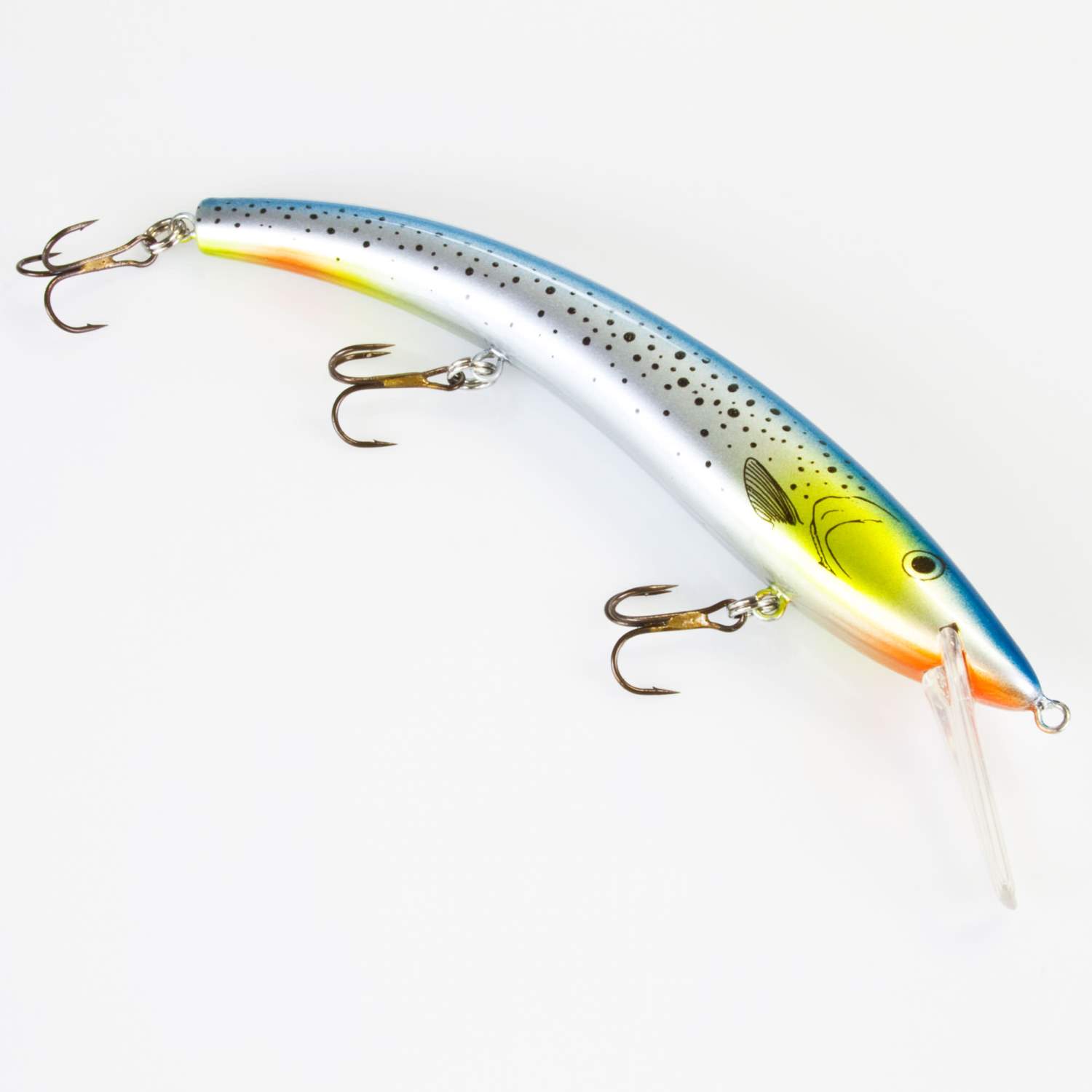 Der Zanderwobbler Wally Minnow SR blue silver point blue silver point
