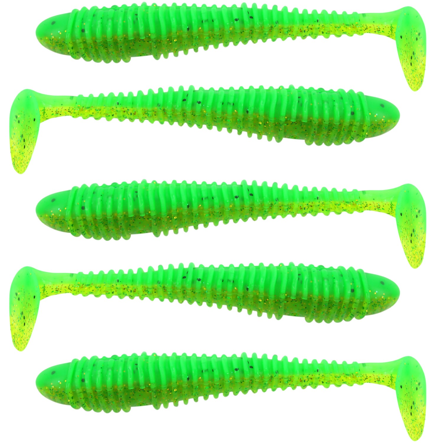 Team Deep Sea Seaworm Jr. 5 Stück - 12cm - 12g - Tropical Green