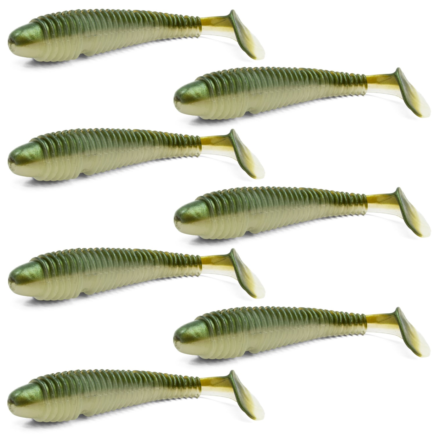 Team Deep Sea Seaworm Baby - Gummifisch Green Smoke - 7 Stück - 9,5cm ...