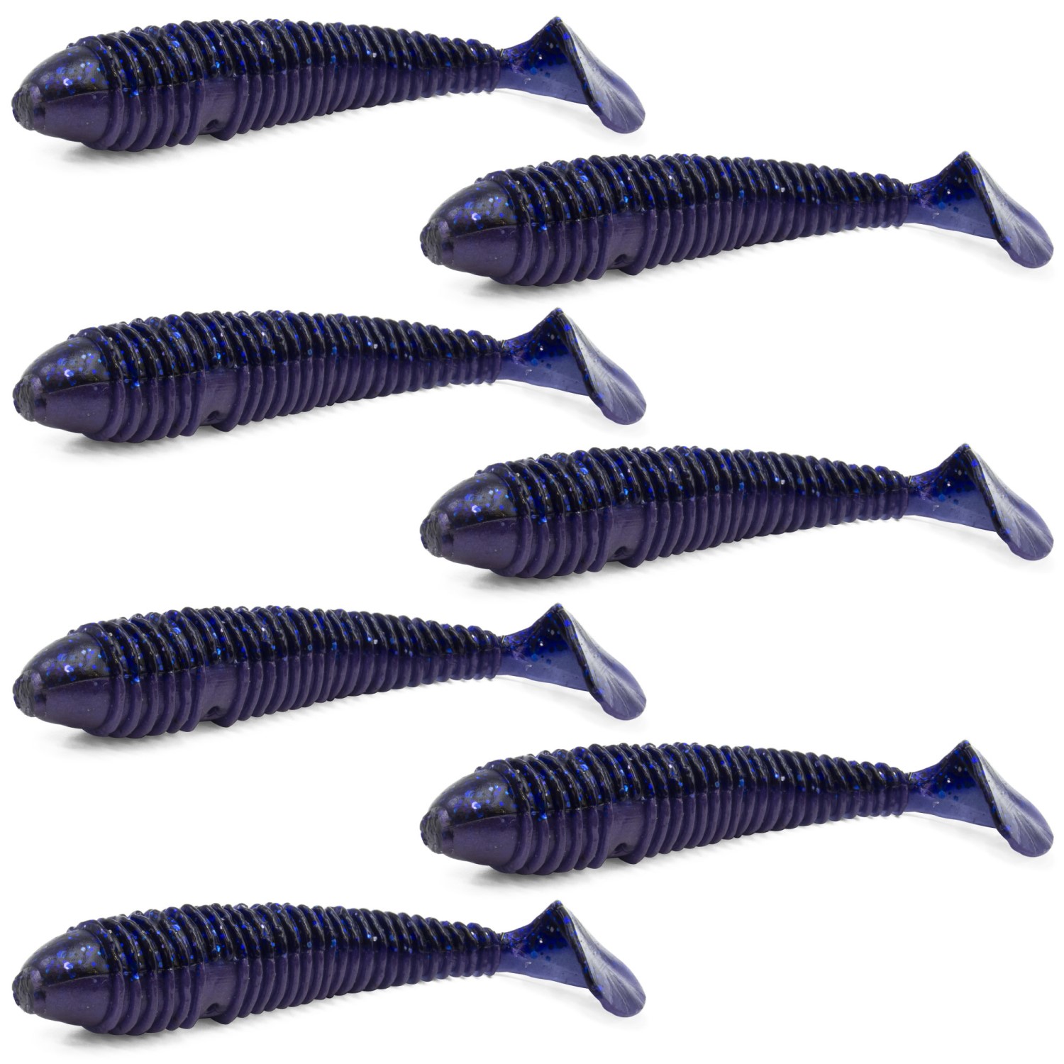 Team Deep Sea Seaworm Baby - Gummifisch Night Purple - 9,5cm - 8g - 7 Stück