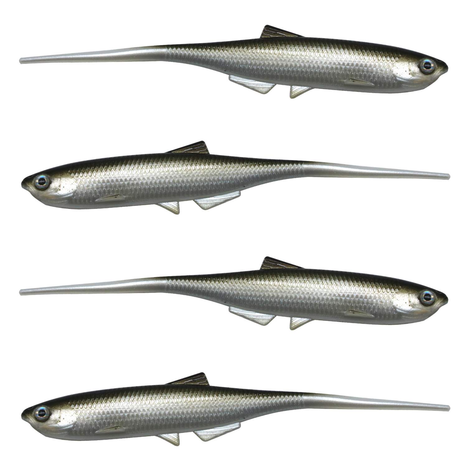 LMAB KØFI (KÖFI) Bleak Pintail 11cm - Real Bleak - 4g - 4 Stück