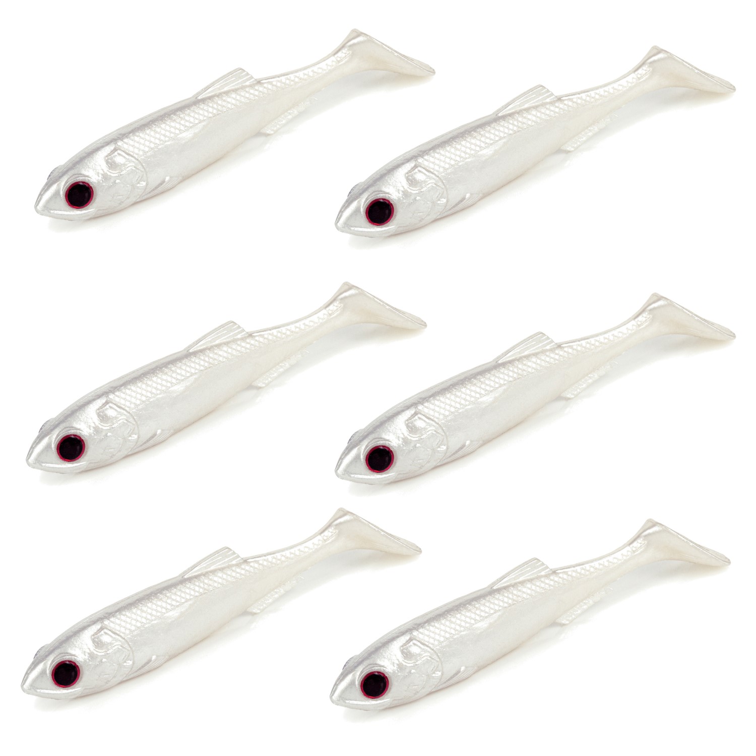 Molix Real Thing Shad - Gummifisch 7,00cm - Pearl White