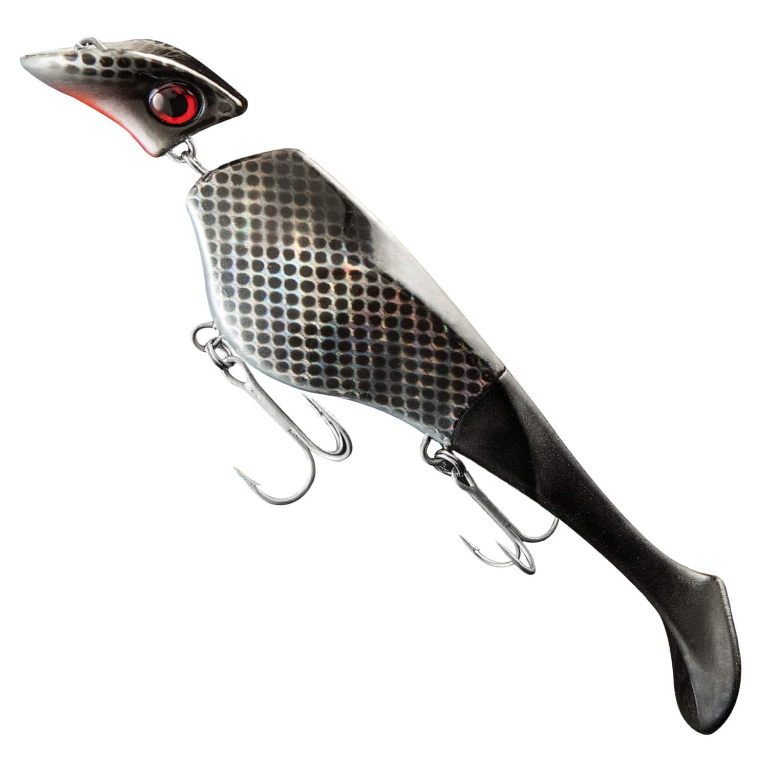 Headbanger Lures Headbanger Shad Wobbler floating 22,0cm Black Metal