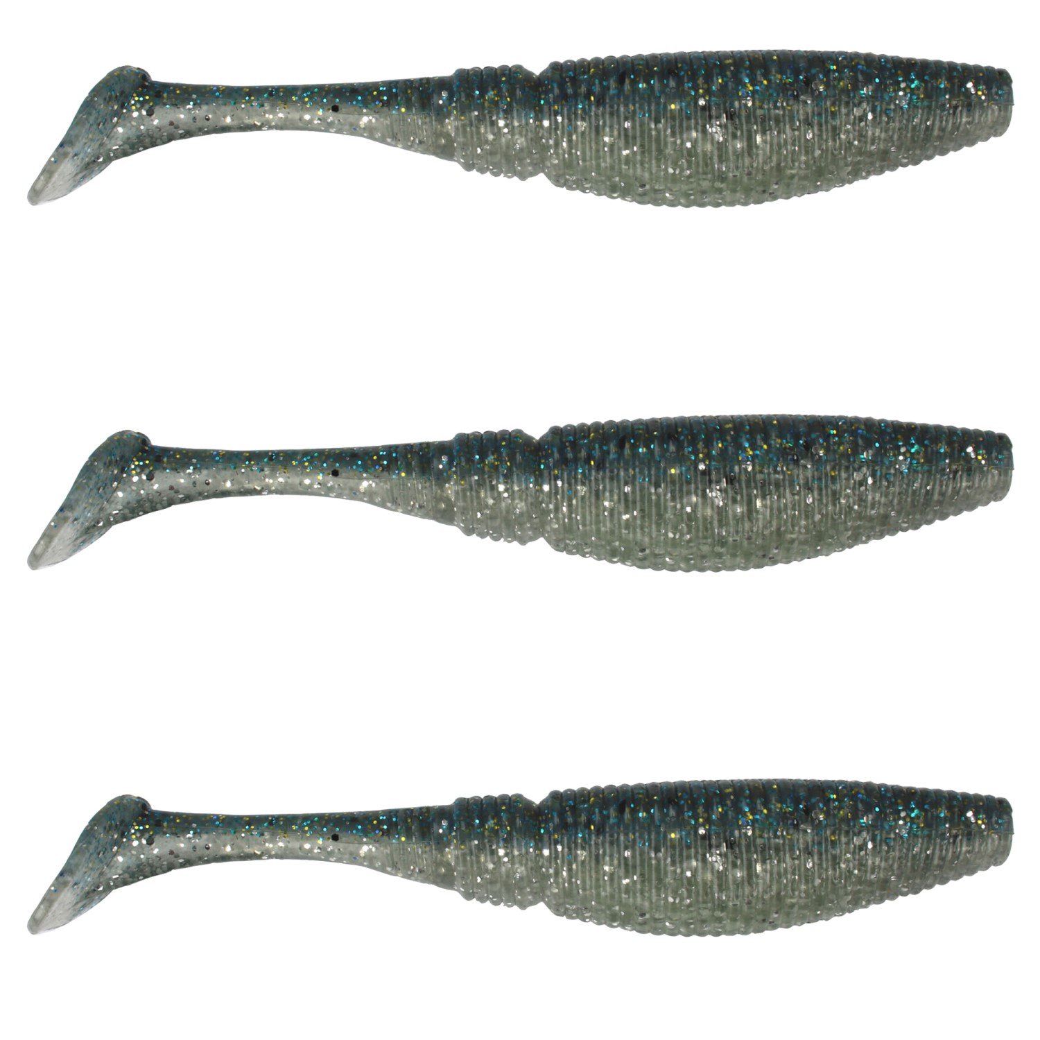 Gummifisch Paddel Pro Vibro 17g Farbe Clear Blue Gray Glitter 13,50cm ...