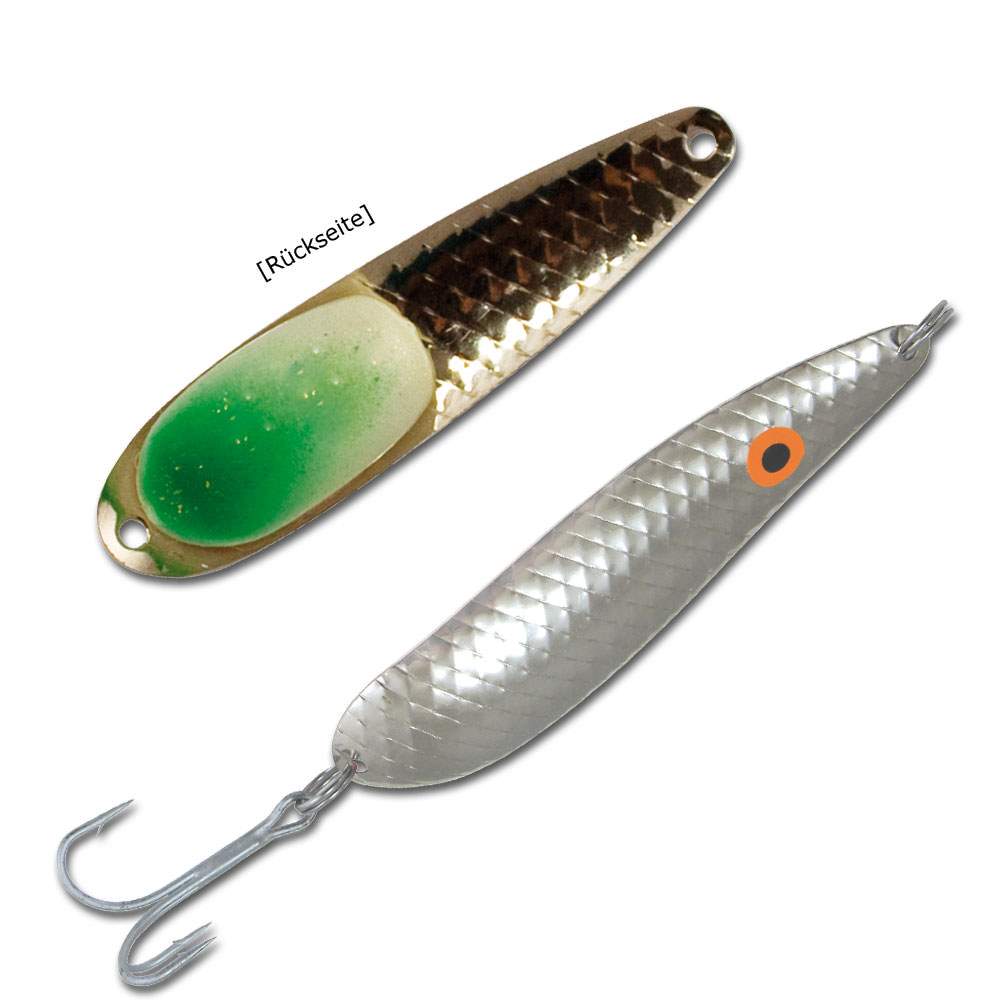 Seawaver Lures Rattlin Spoon Pirk 80 GF, - grün/fluo - 80g - 1Stück