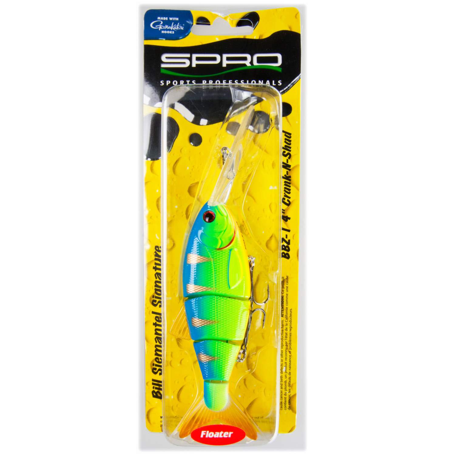 SPRO Swimbait BBZ-1 4" Crank-N-Shad Blue Back Chartreuse Swimbait 10 ...