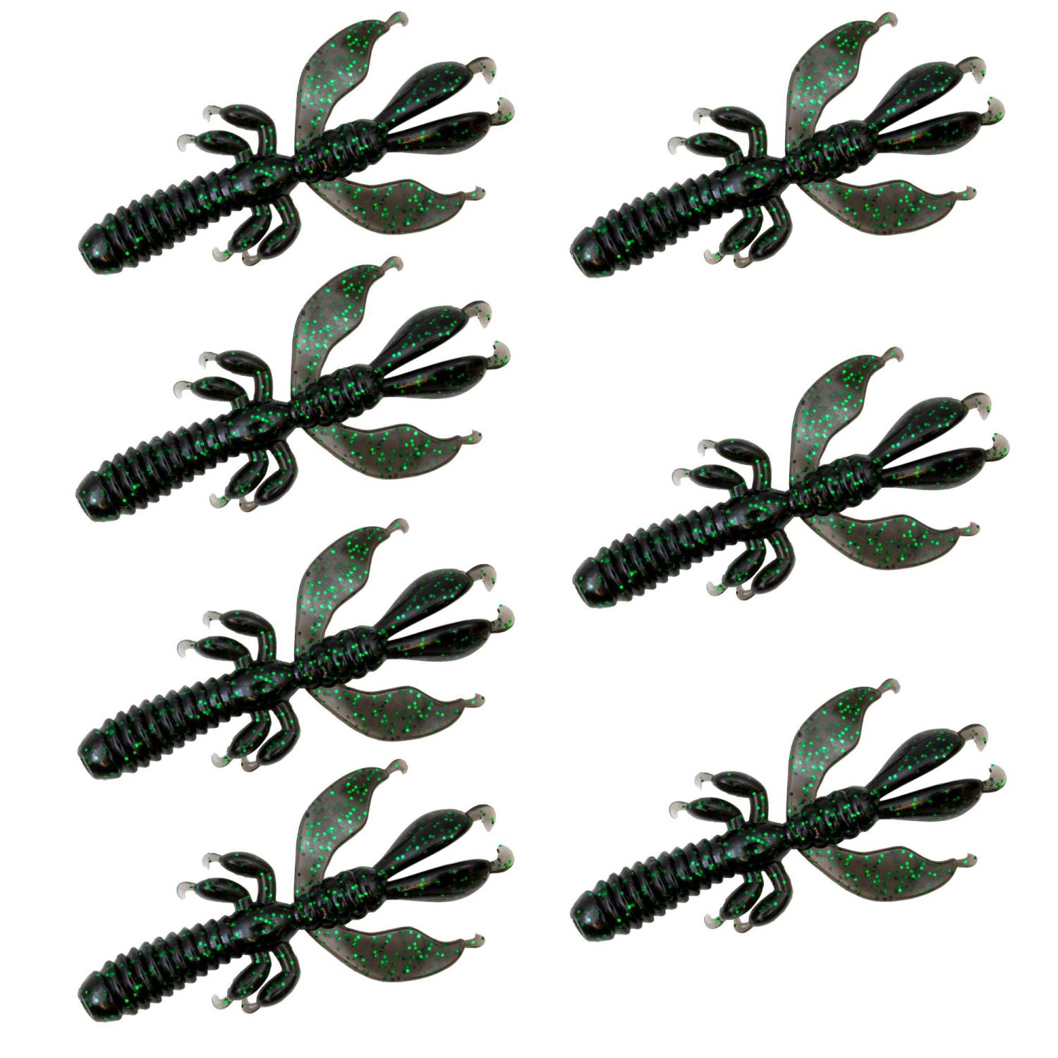 Senshu Flapping Craw Creature Bait 6.5cm - Blazing Blue - 2.75g - 7 Stück