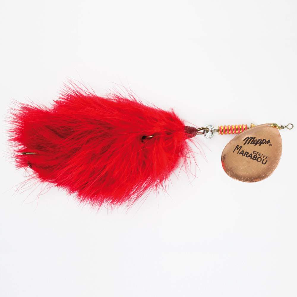 Mepps Giant Marabou Bucktail Spinner kupfer/ rot kupfer/rot - 37g - Gr ...