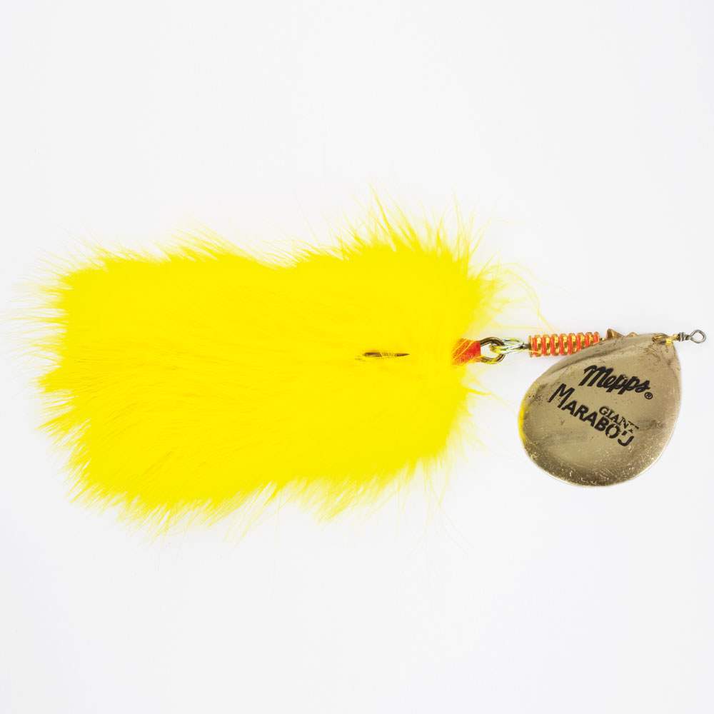 Mepps Giant Marabou Bucktail Spinner gold/ gelb gold/gelb - 37g - Gr.3 ...