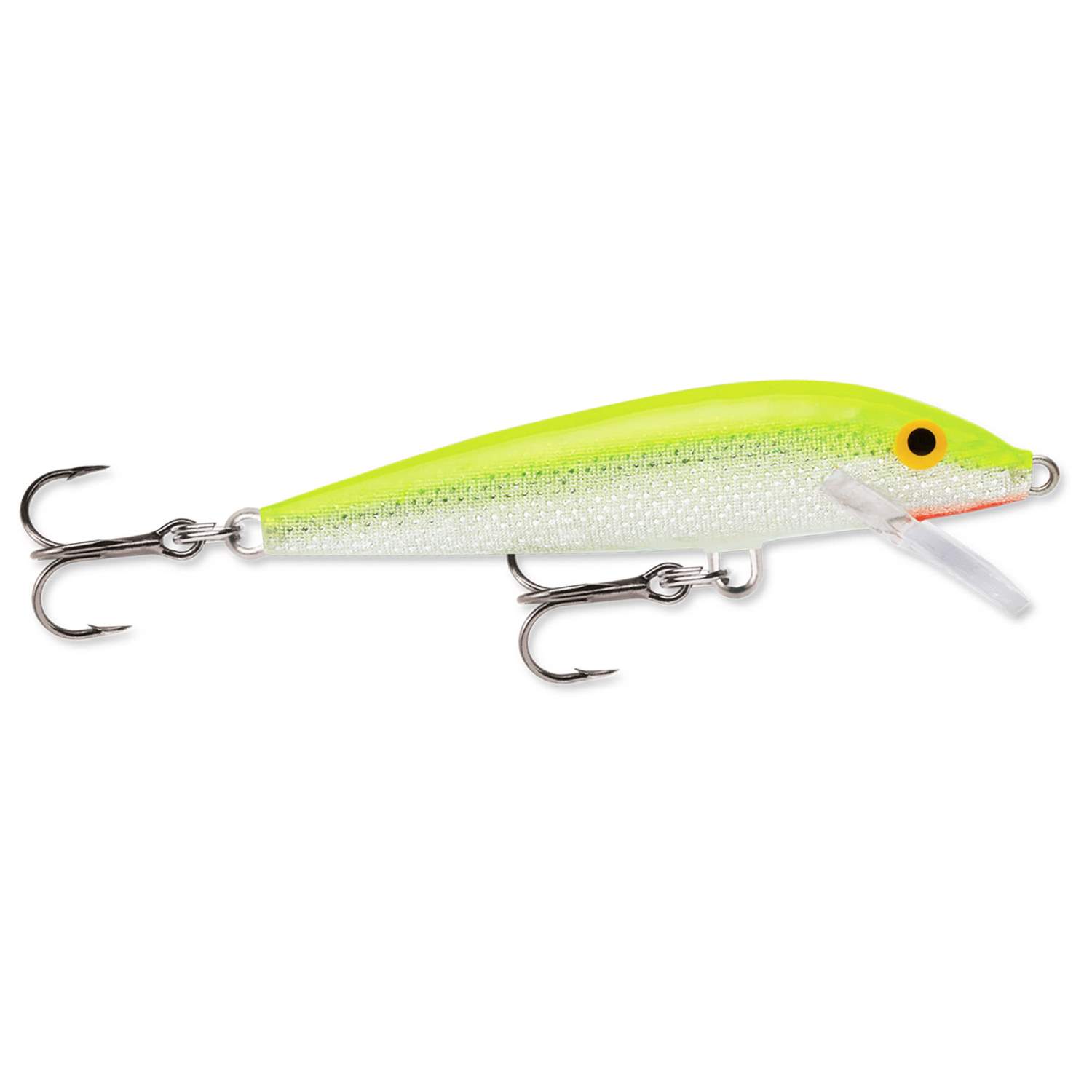 Rapala Original Floater Wobbler 5,0cm Silver Fluorescent Chartreuse ...