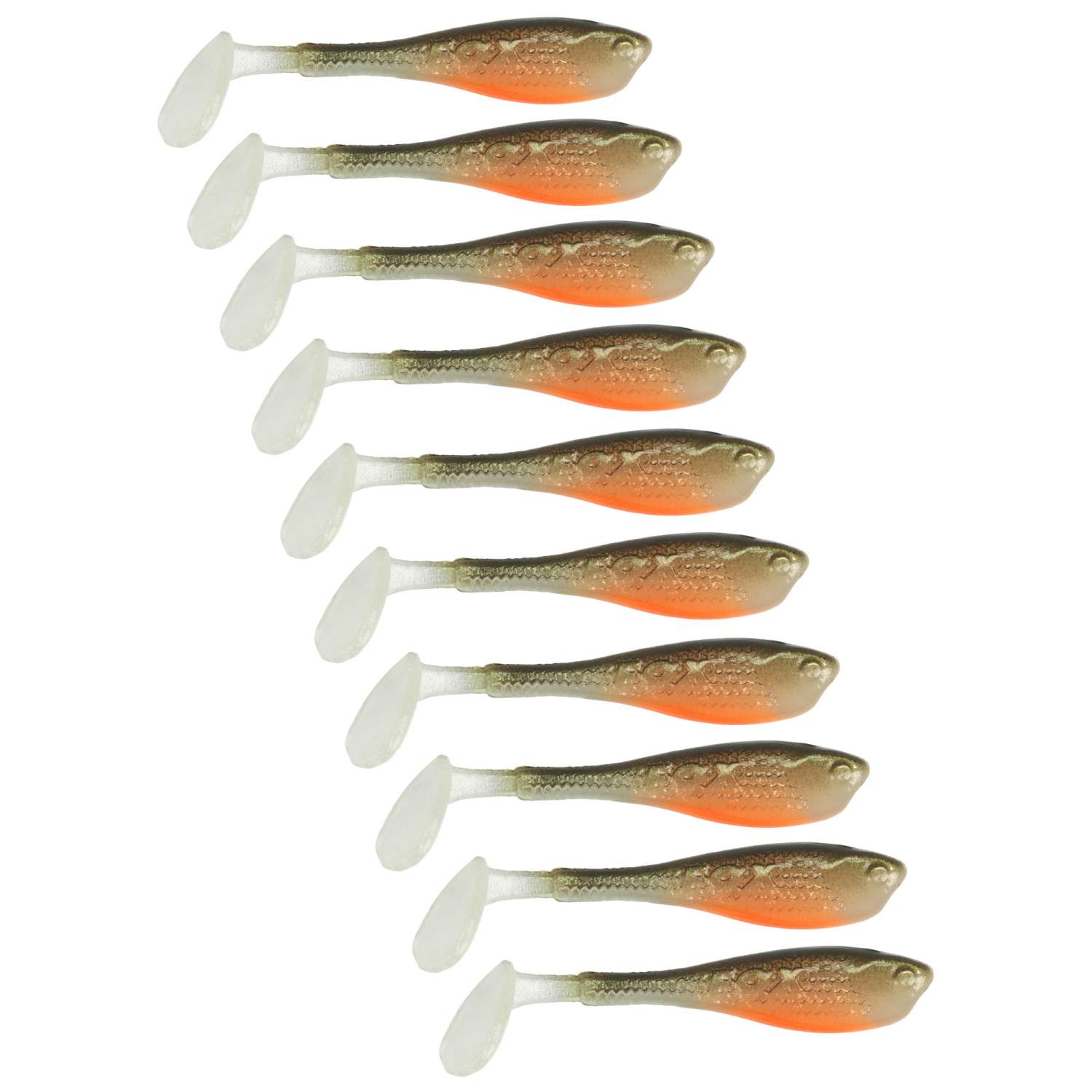 Fox Rage Micro Fry Gummifisch 4cm x 10 - Hot Olive 4,00cm - Hot Olive ...