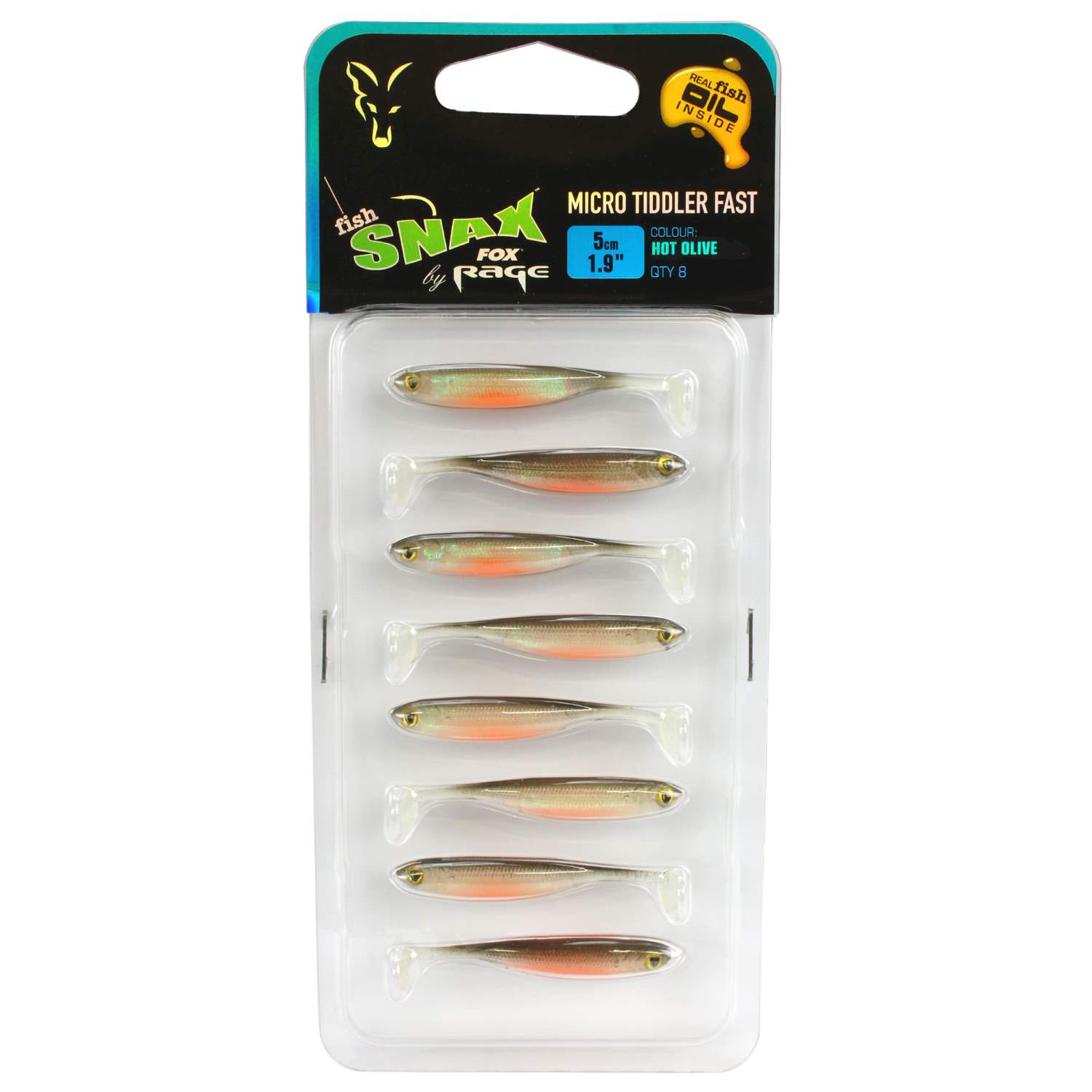 Fox Rage Micro Tiddler Fast Gummifisch 5cm Hot Olive 5,00cm -Hot Olive ...