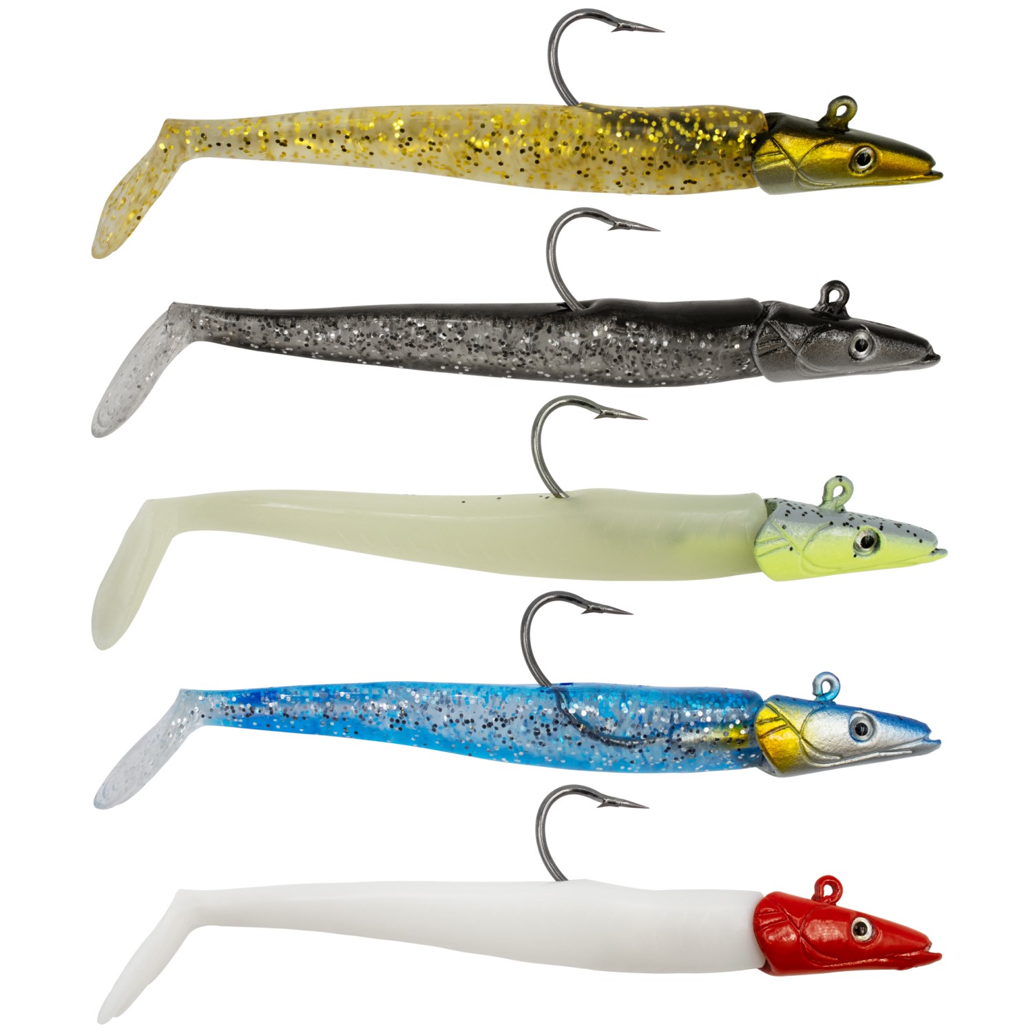 Team Deep Sea Sandeel Shad Set - Gummifisch "medium"