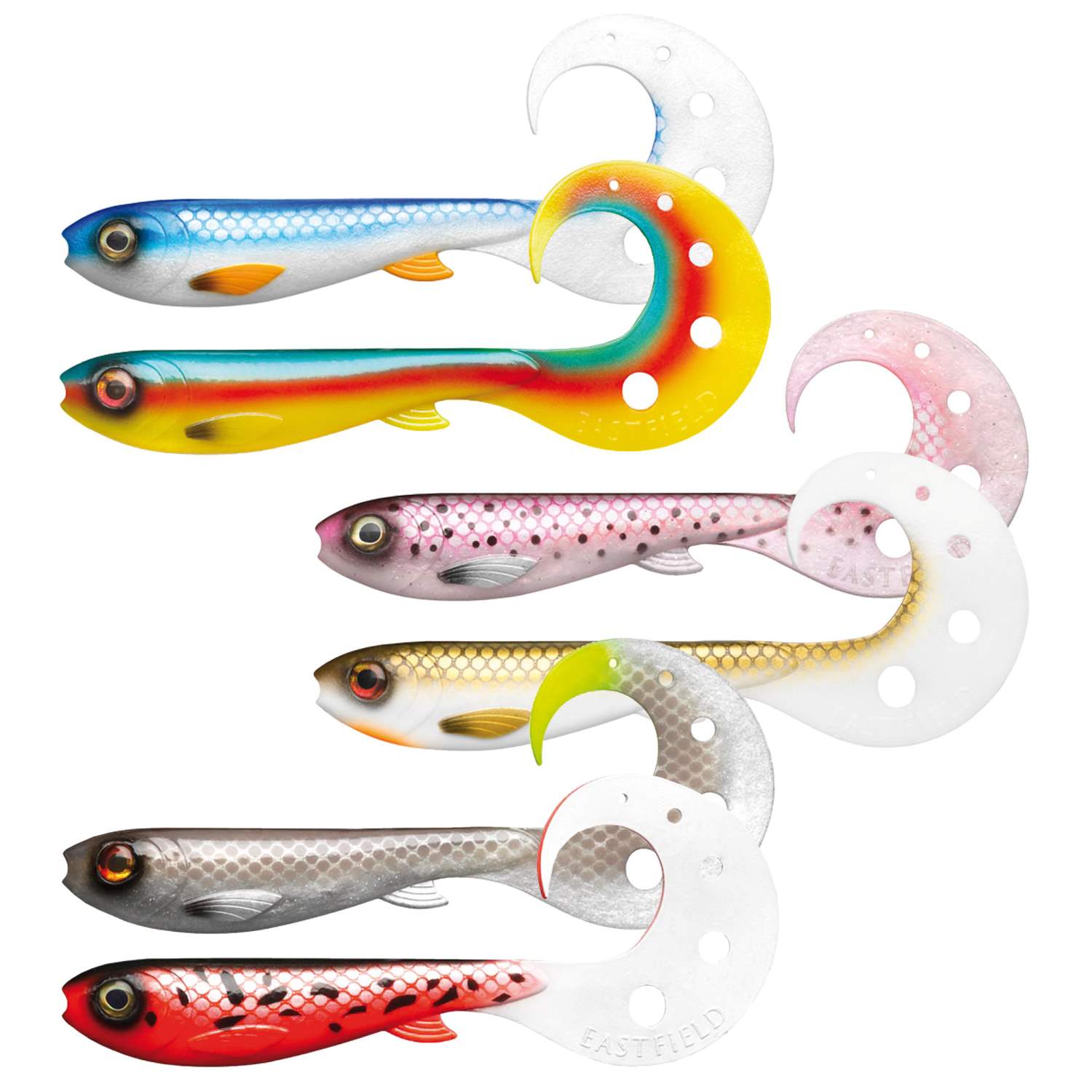 Eastfield Lures Wingman Curly Softbait 22cm Captains Parrot
