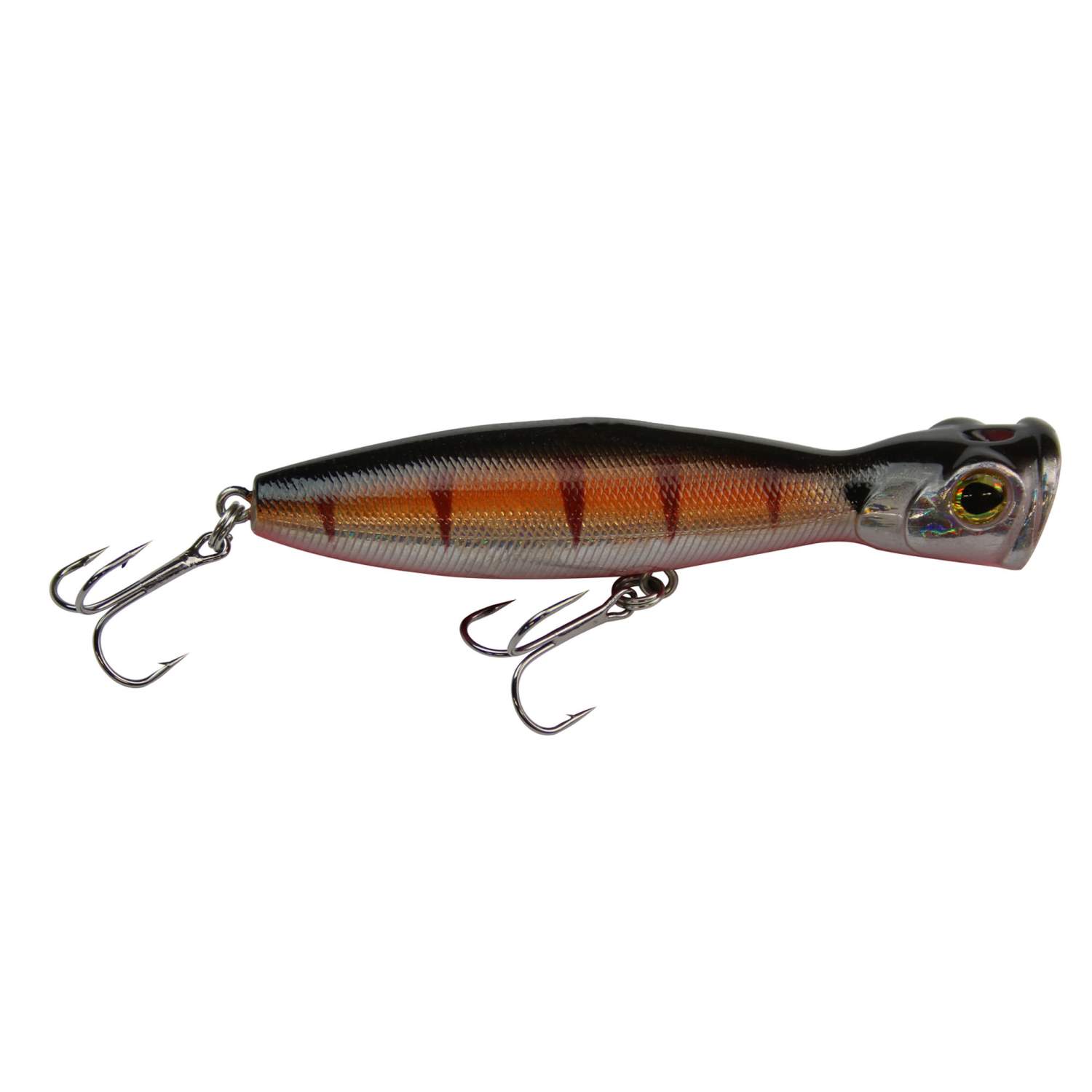 Viper Pro Scary Popp 10,00cm Brown Chrome Tiger Towater Popper 10cm ...