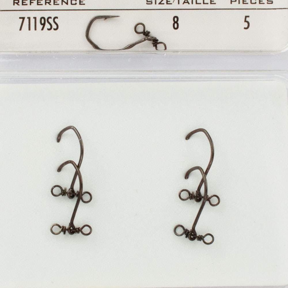 VMC 7119SS Spinshot Drop Shot Hook 8 black nickel - Gr.8 - 5Stück