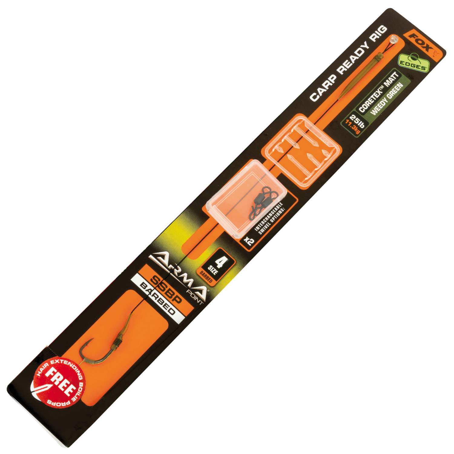 Fox Edges SSBP Carp Rig Kit sz 4 25lb green Gr.4 - TK25lb