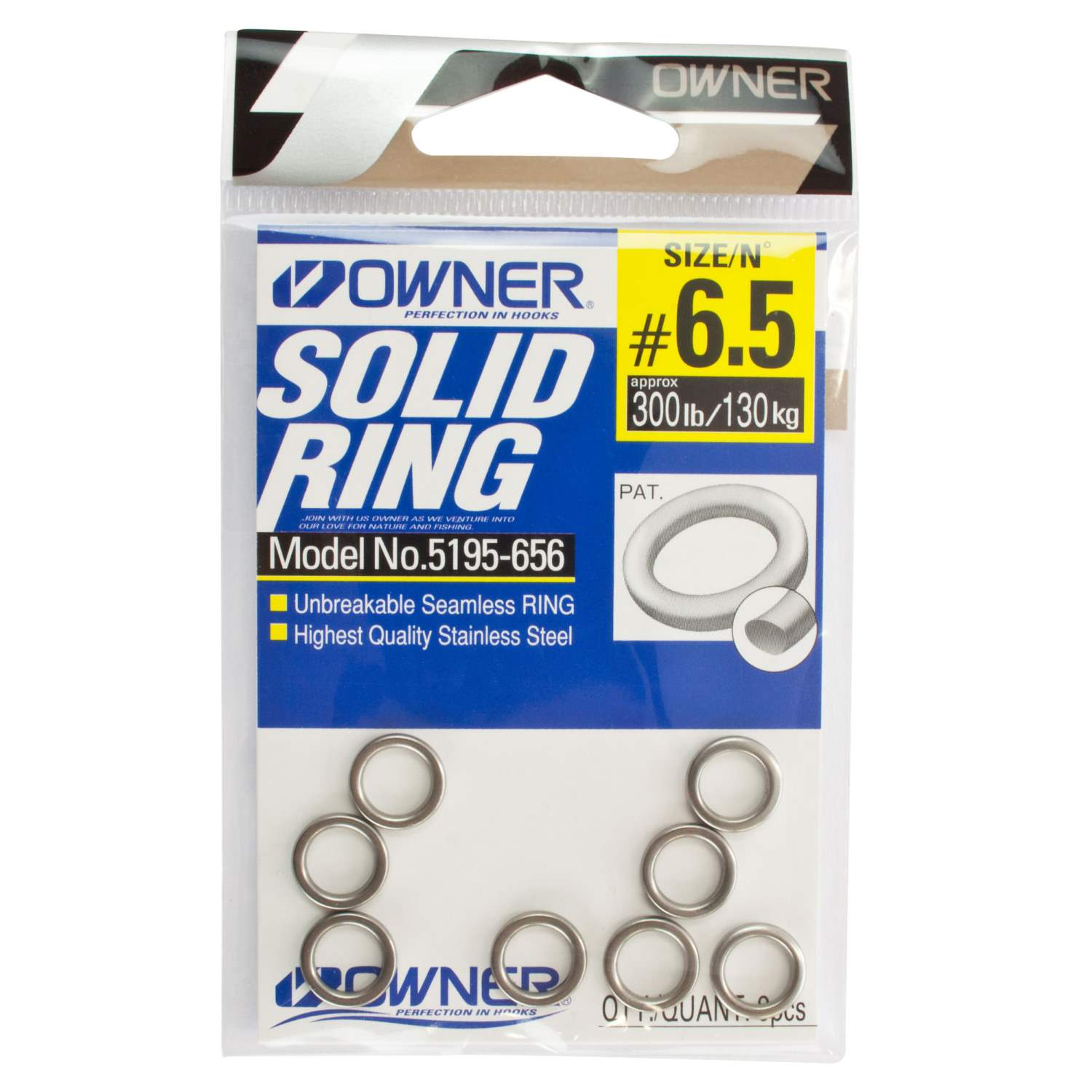 Owner Solid Ring Stainless Steel 5195-656 Gr. 6,5 130Kg