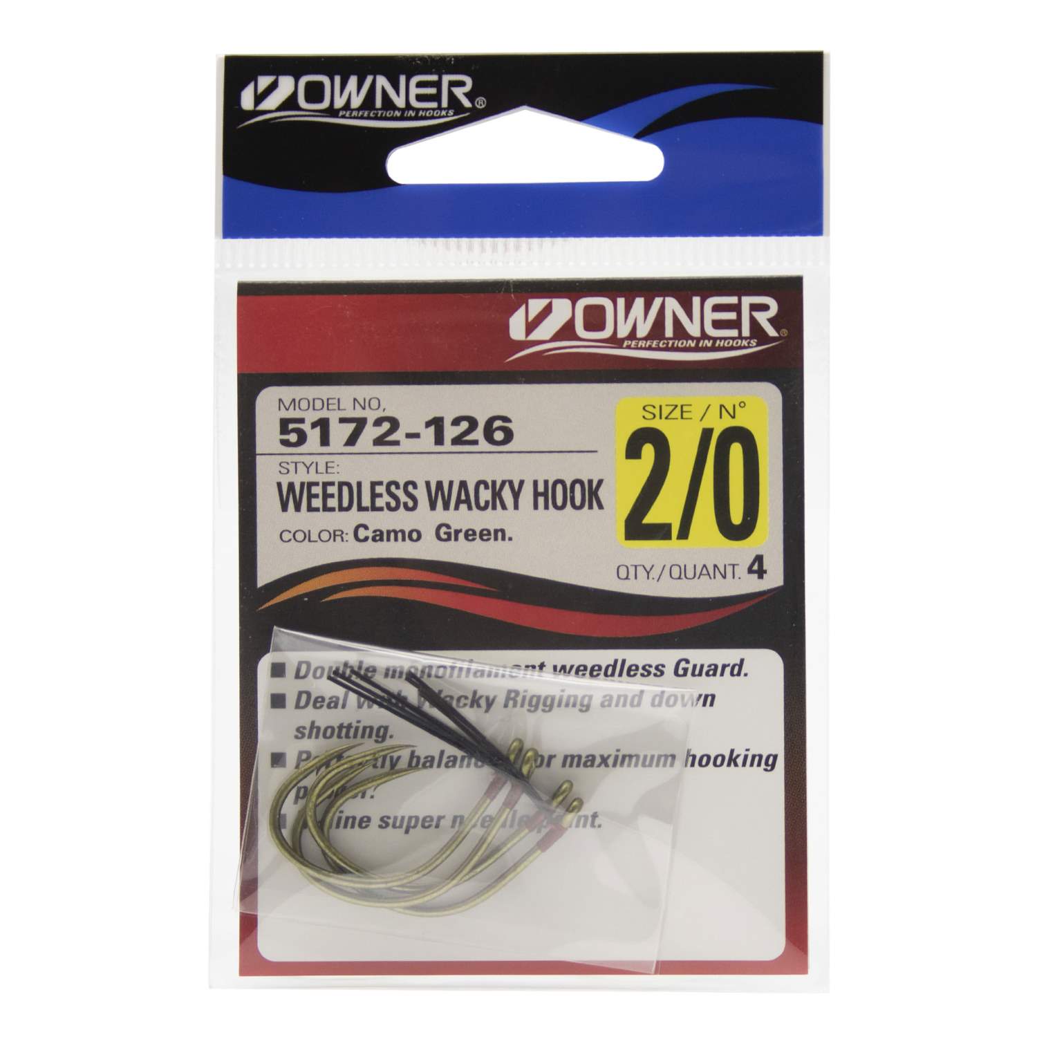 Owner Weedless Wacky Hook - Finesse Drop Shot Haken mit Krautschutz ...