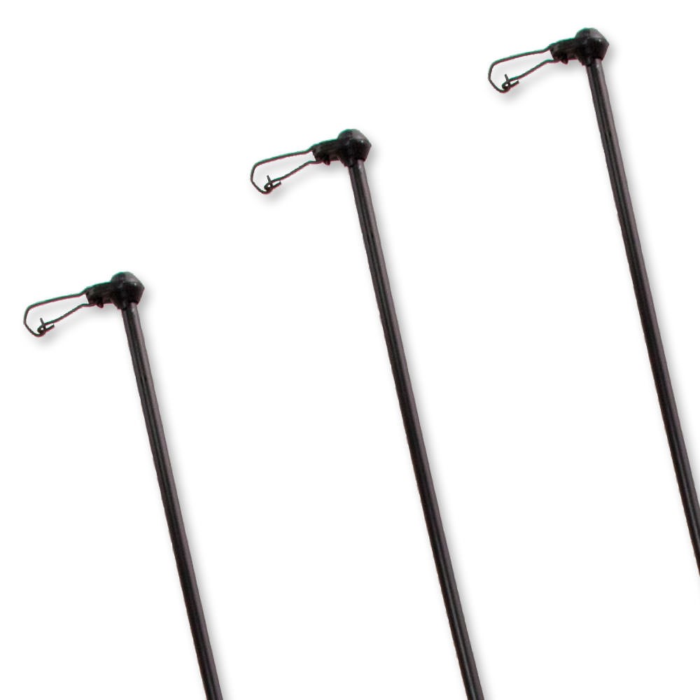 Angel Domäne Anti Tangle Boom lang, gerade Form 30cm - 3 Stück