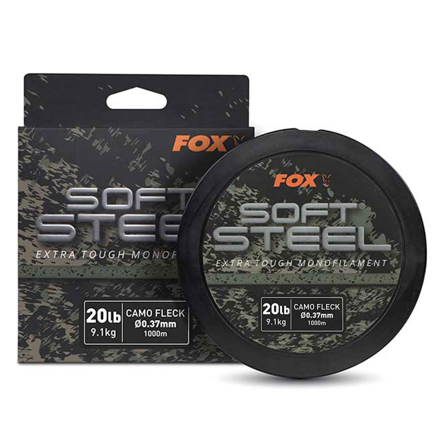 Fox Soft Steel Fleck Camo Mono 0.37mm - 20lb - 1000m