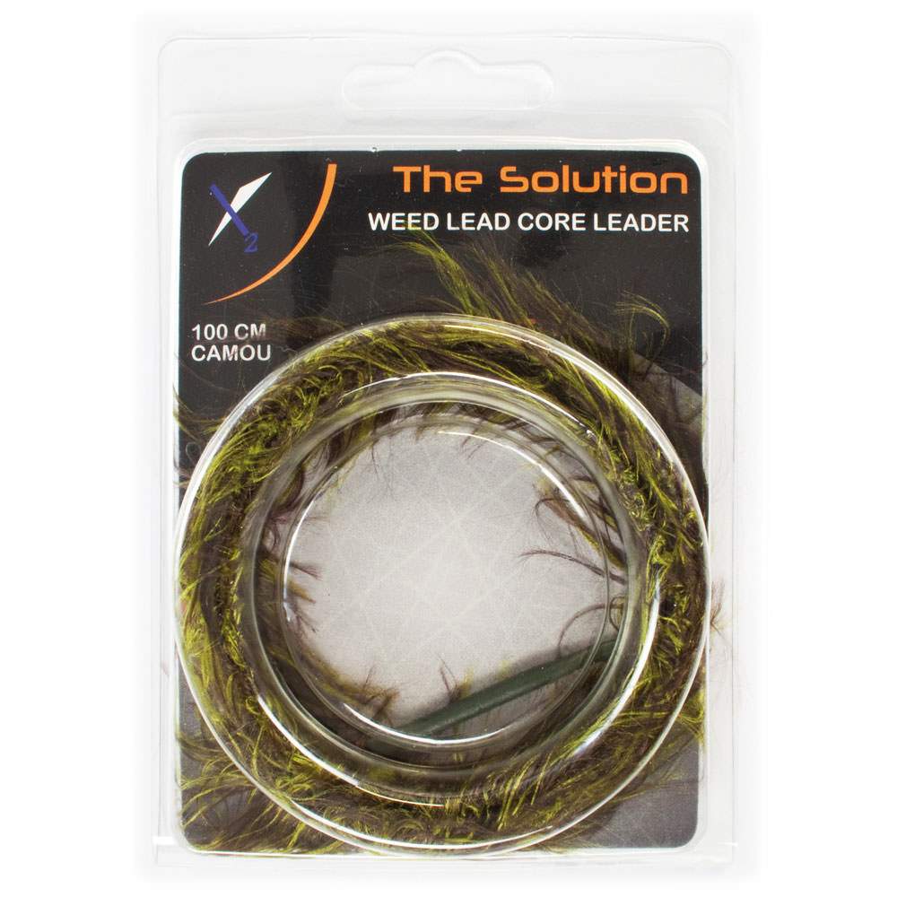 The Solution Weed Lead Core Leader camou, - 1 Stück