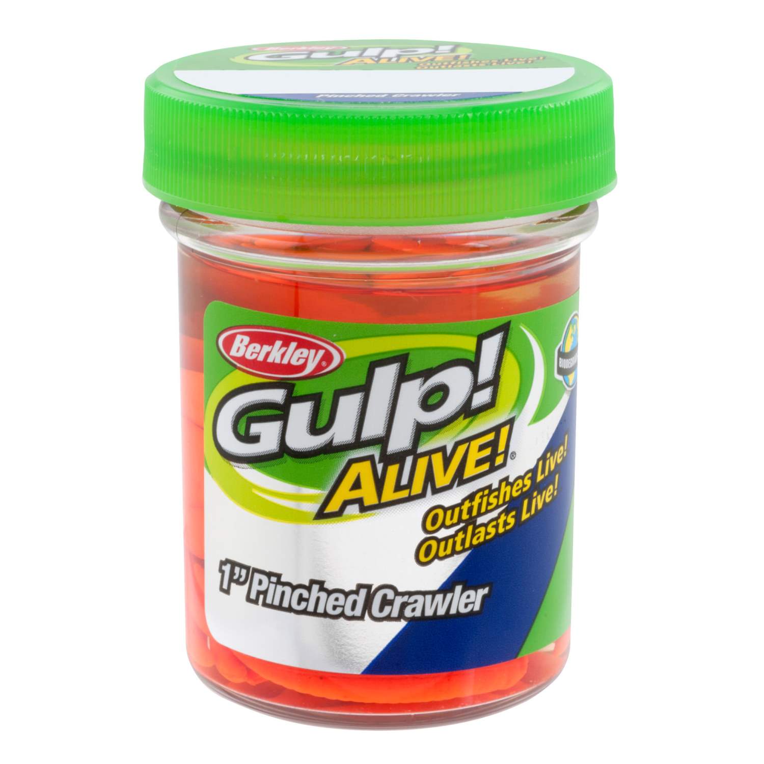 Berkley Gulp! Alive! 1" Pinched Crawler Fluo Orange