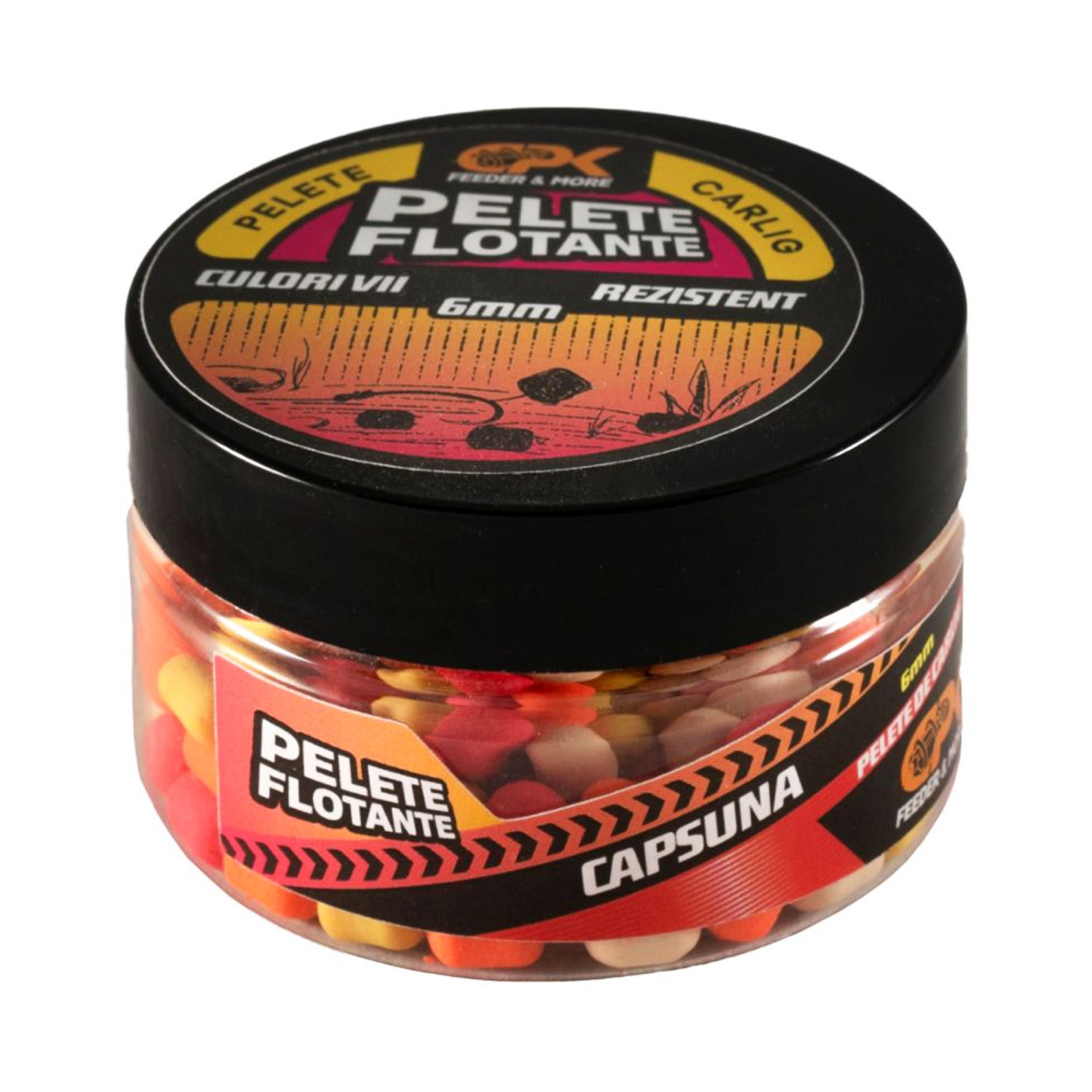 CPK Floating Feeder Pellet Hookbaits 6mm - Strawberry Krill