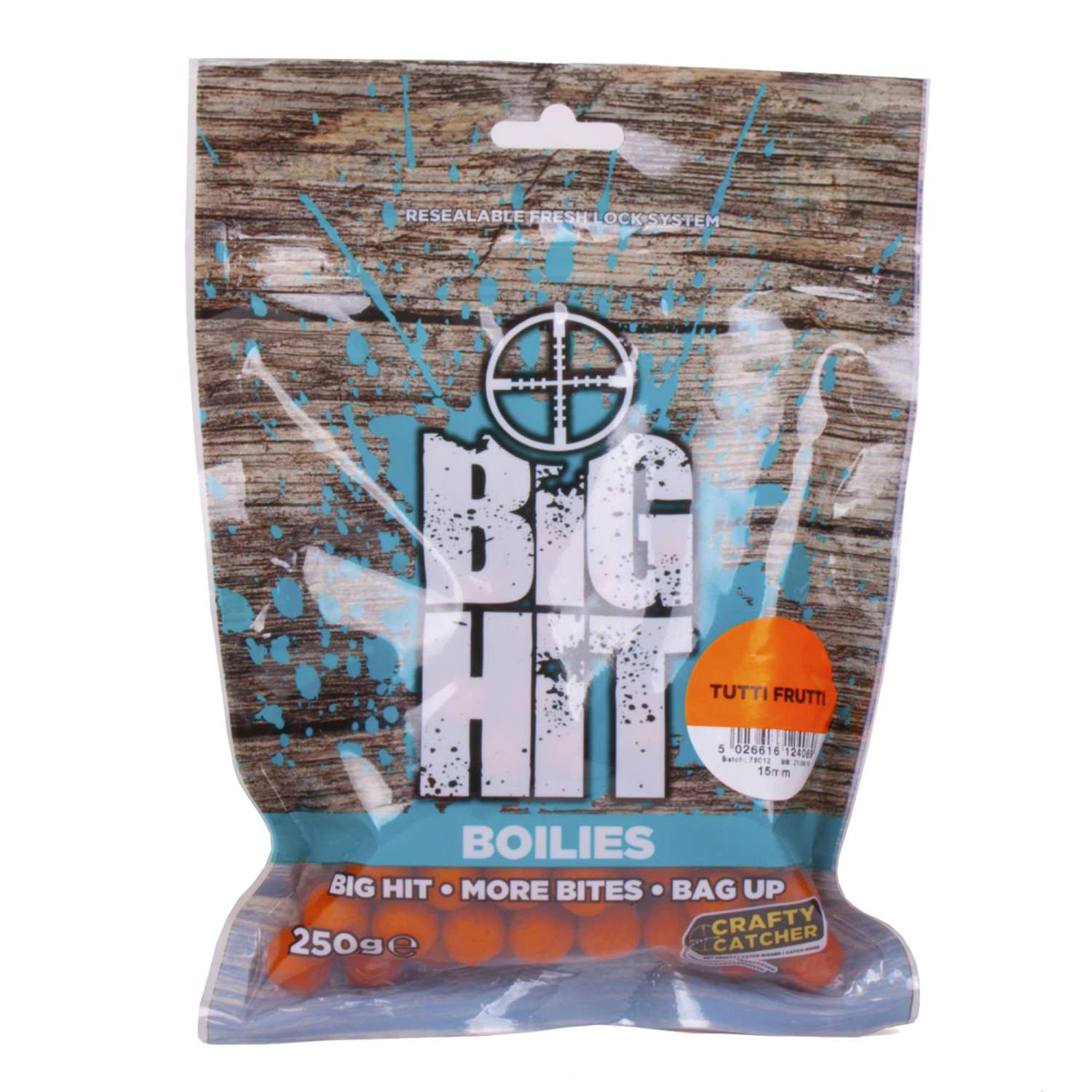 Crafty Catcher Big Hit Boilies 10mm - Tutti Frutti - 250g