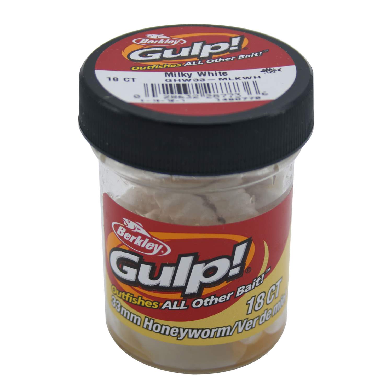 Berkley Gulp Honeyworm GHW33-MLKWH 3,3cm - Milky White - 18Stück