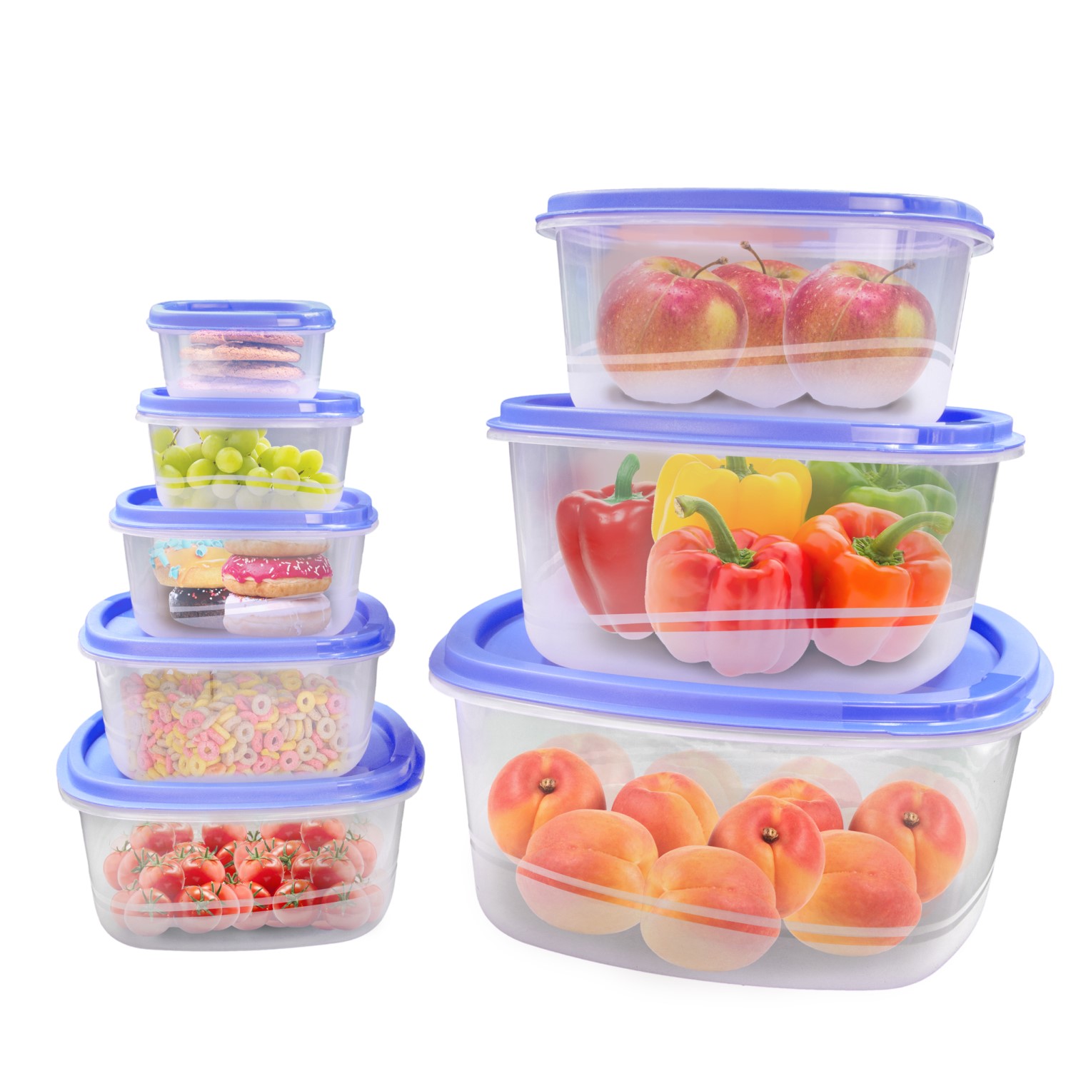 PrinceWare Fresh Box Set 8-tlg. eckig 100 - 5550ml Blau