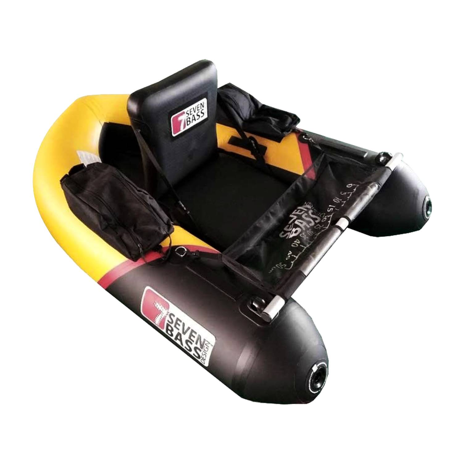 Seven Bass Design Brigad Racing 160 gelb/schwarz - 160 x120cm