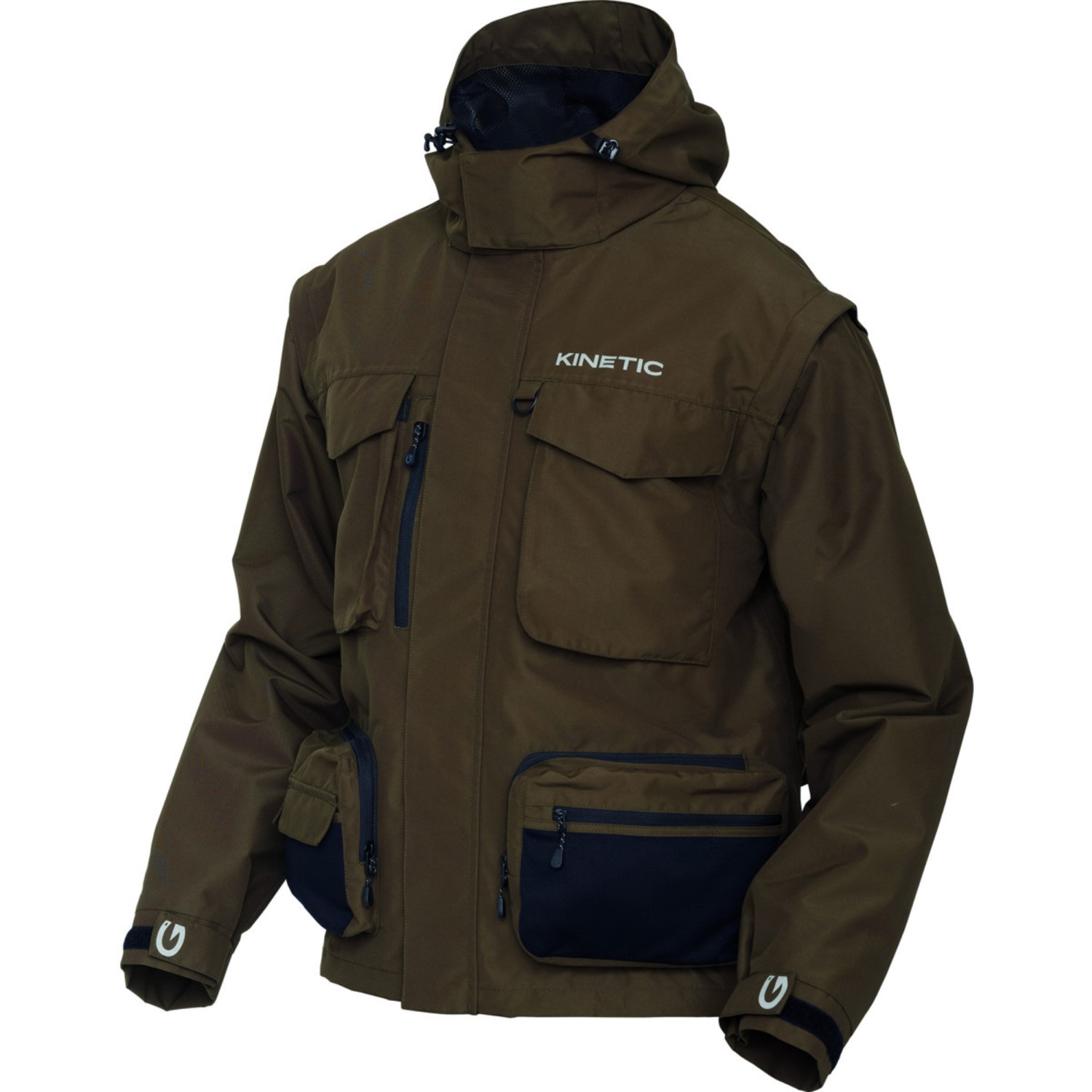 Kinetic Strider Zip-Off Jacket Olive - Small