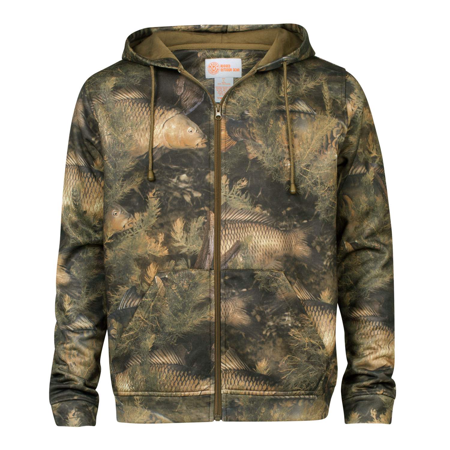 Fishouflage Carp Thermal Hooded Fleece Jacket Gr, XXL