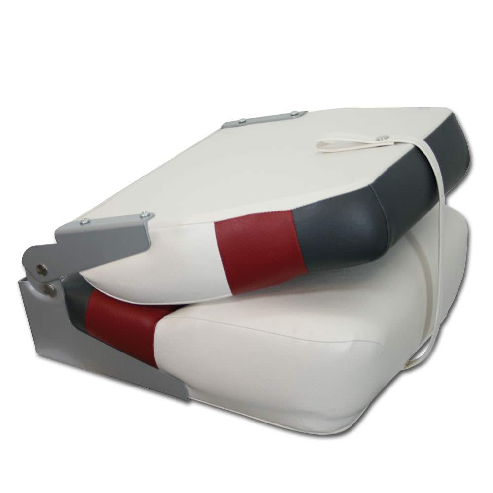 Waterside Bootssitz Premium Red Boat Seat schwarz/rot/weiß