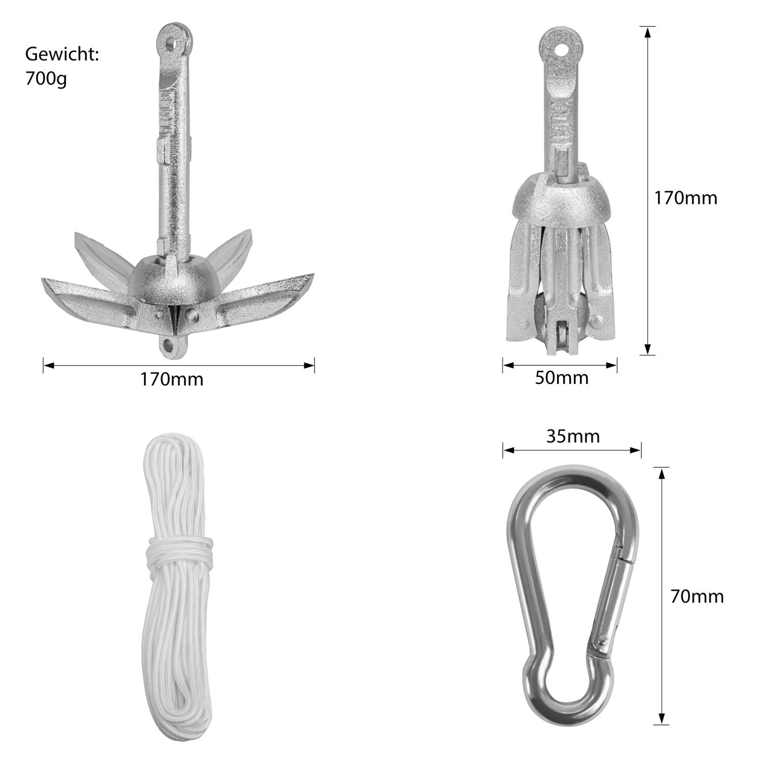 Waterside Anker Set - Boots-Anker