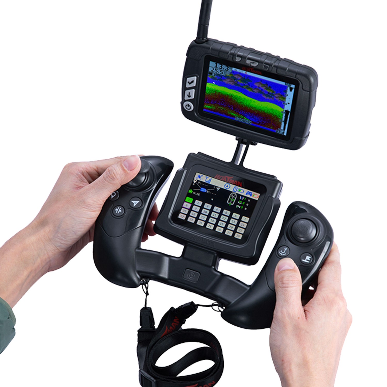 Boatman PLUS PRO Sonar + GPS - Futterboot Schwarz