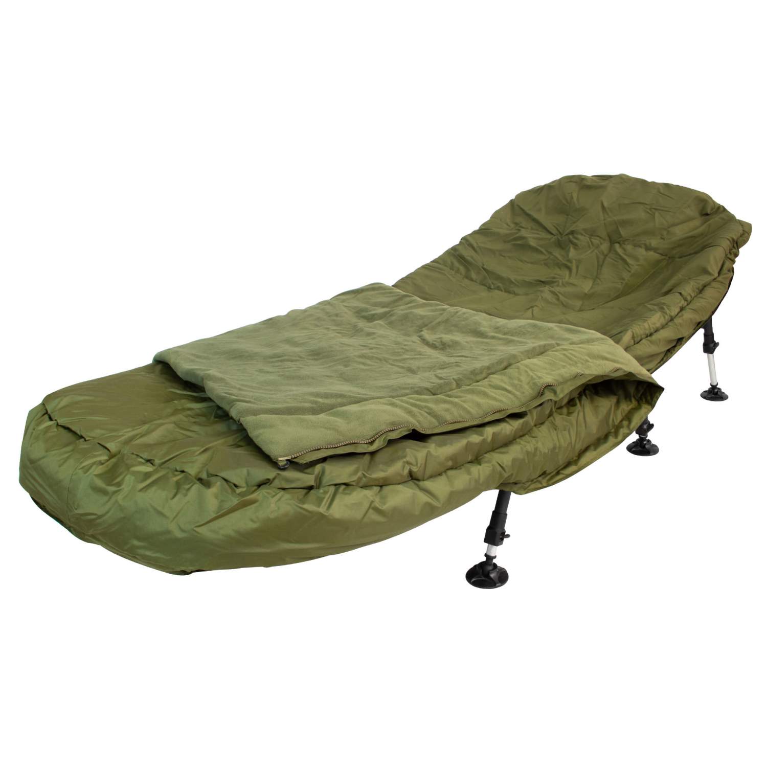 Karpfenliege + Schlafsack Base Camp Sleep System Set Campingbett ...