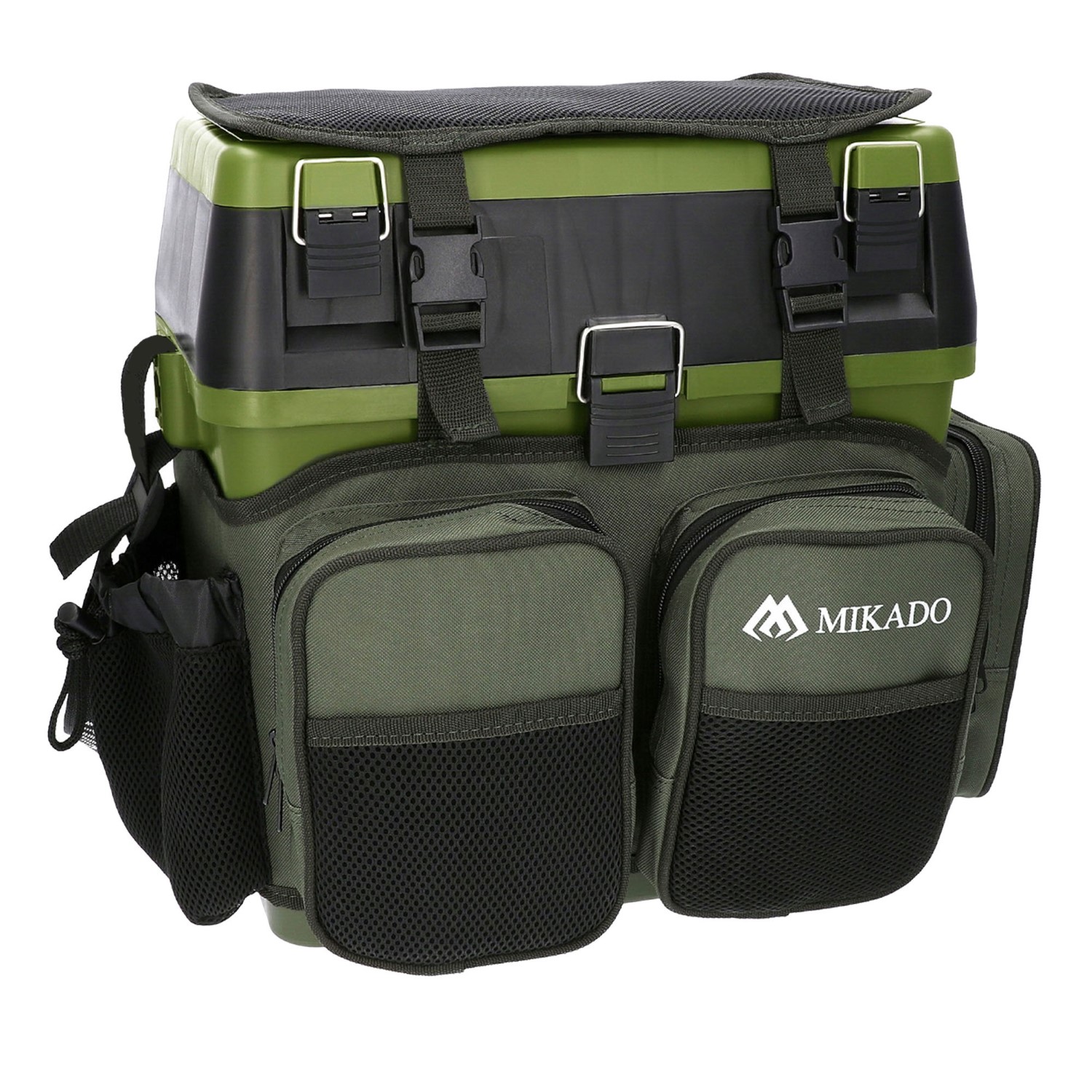 Roy Fishers Allround Sitzkiepe Pro + Mikado Zubehörtasche