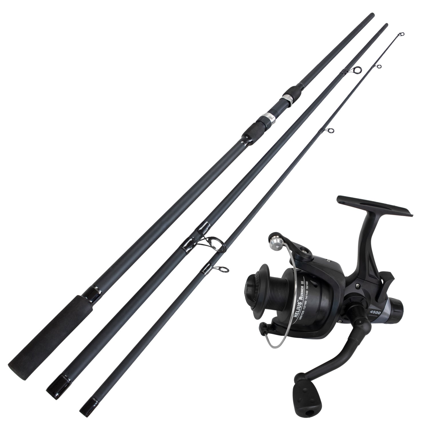 Helius Runner III + Karpfenrute Black Phantow II - Karpfenset